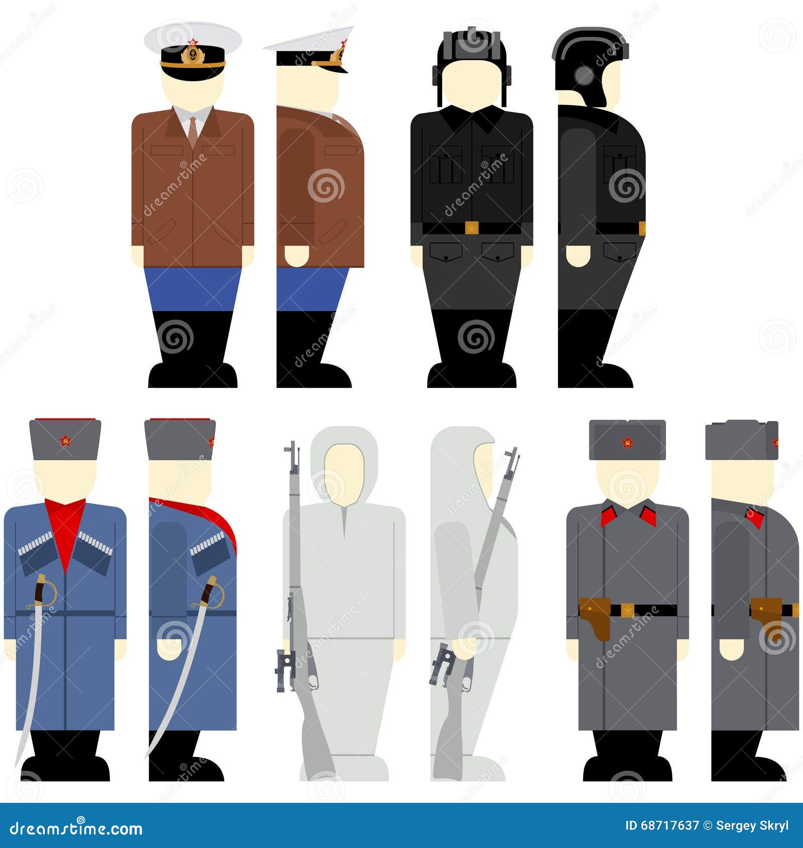 Soviet Soldiers since the 2nd World War-2 Stock Vector - Illustration ...