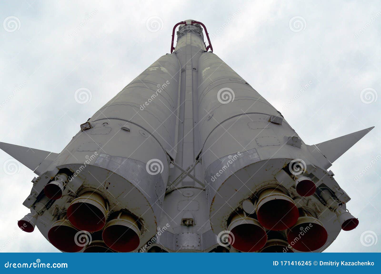 Soviet Space Ship Carrier Vostok Stock Image - Image of power, history ...