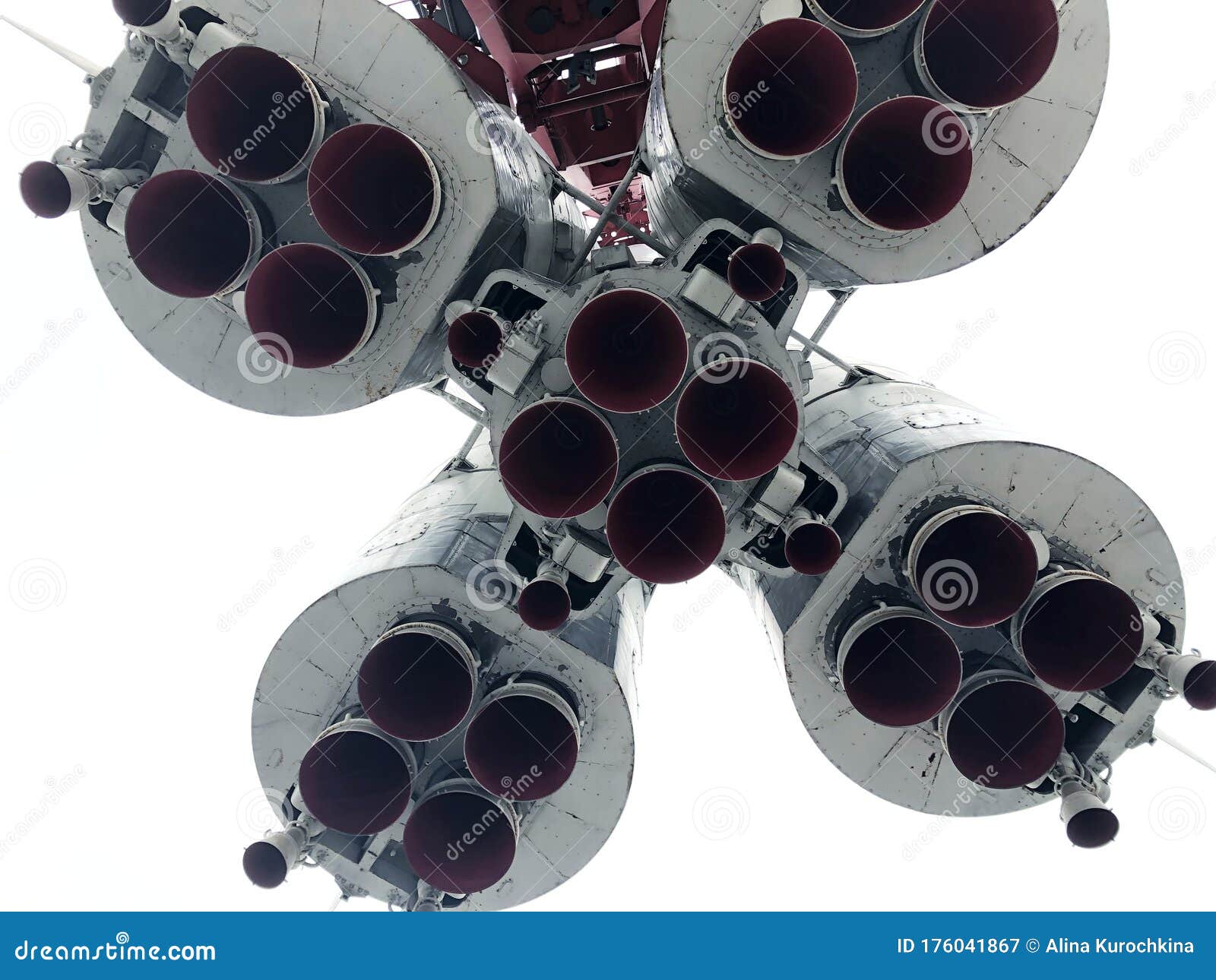 Soviet Space Shuttle at Exhibition. View from the Bottom Editorial ...