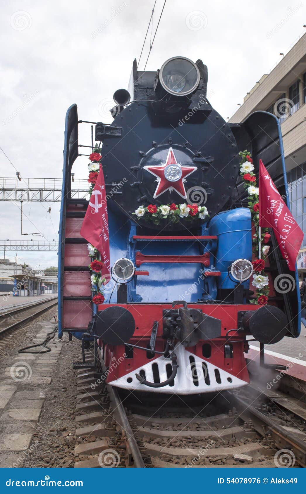 Soviet-speed Passenger Steam Locomotive Royalty-Free Stock Image ...
