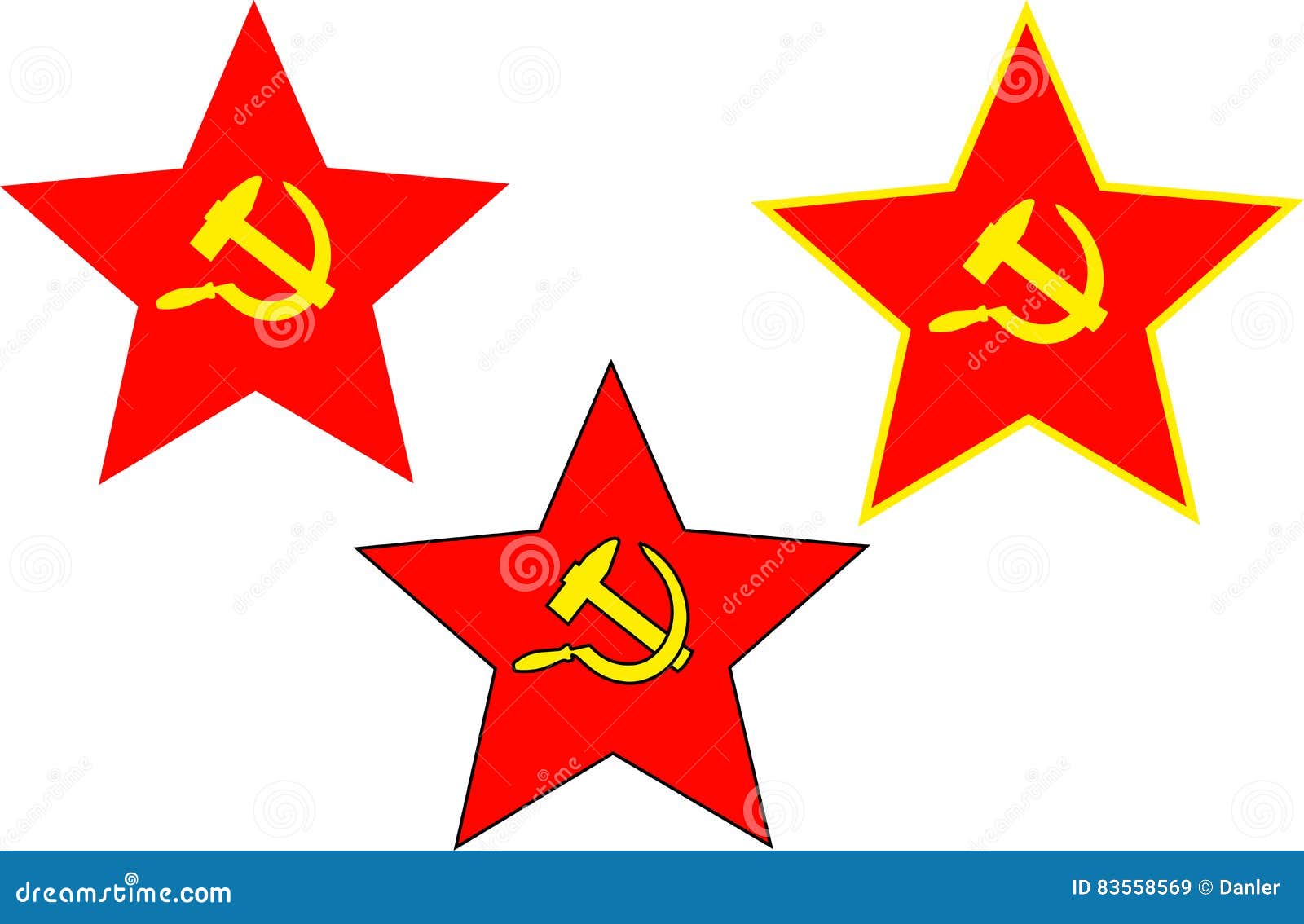 Soviet Star, Hammer and Sickle Stock Vector - Illustration of soviet ...