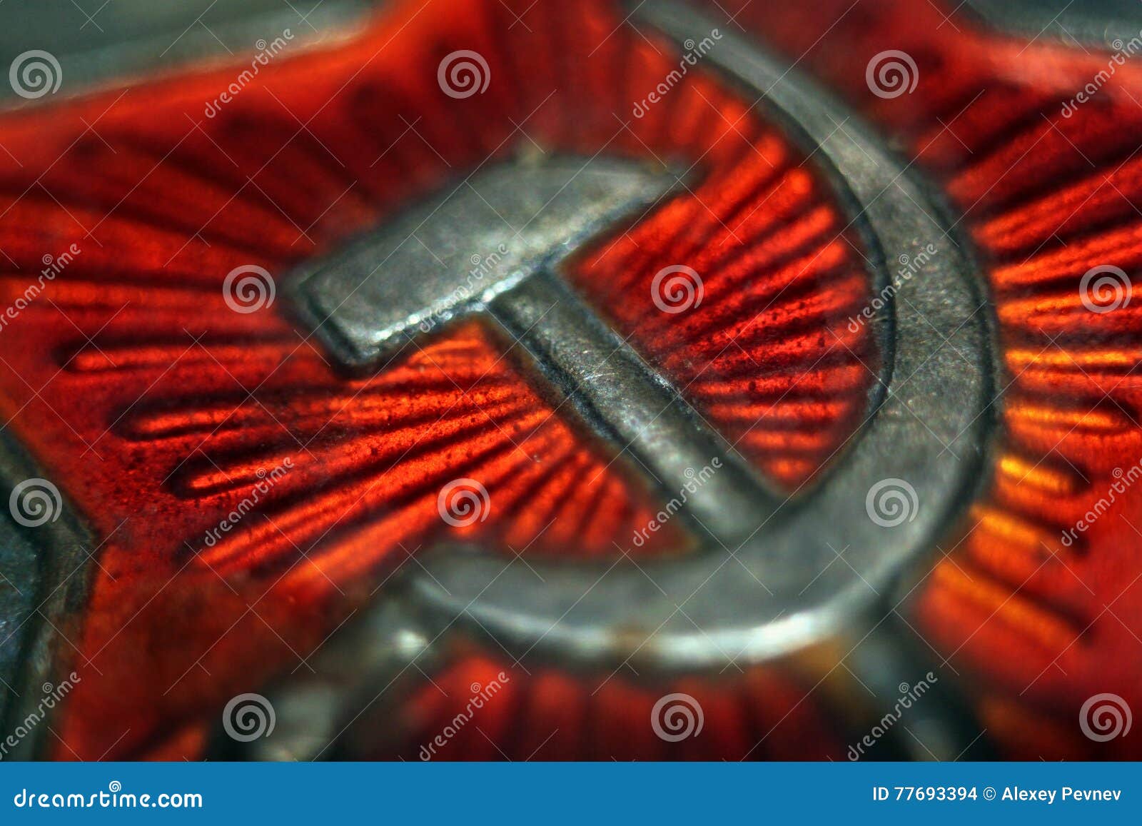 Soviet Symbols Hammer and Sickle. Stock Photo - Image of decorated ...