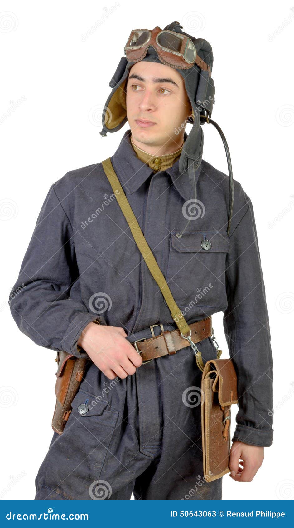 Soviet tank driver stock image. Image of vintage, soviet - 50643063