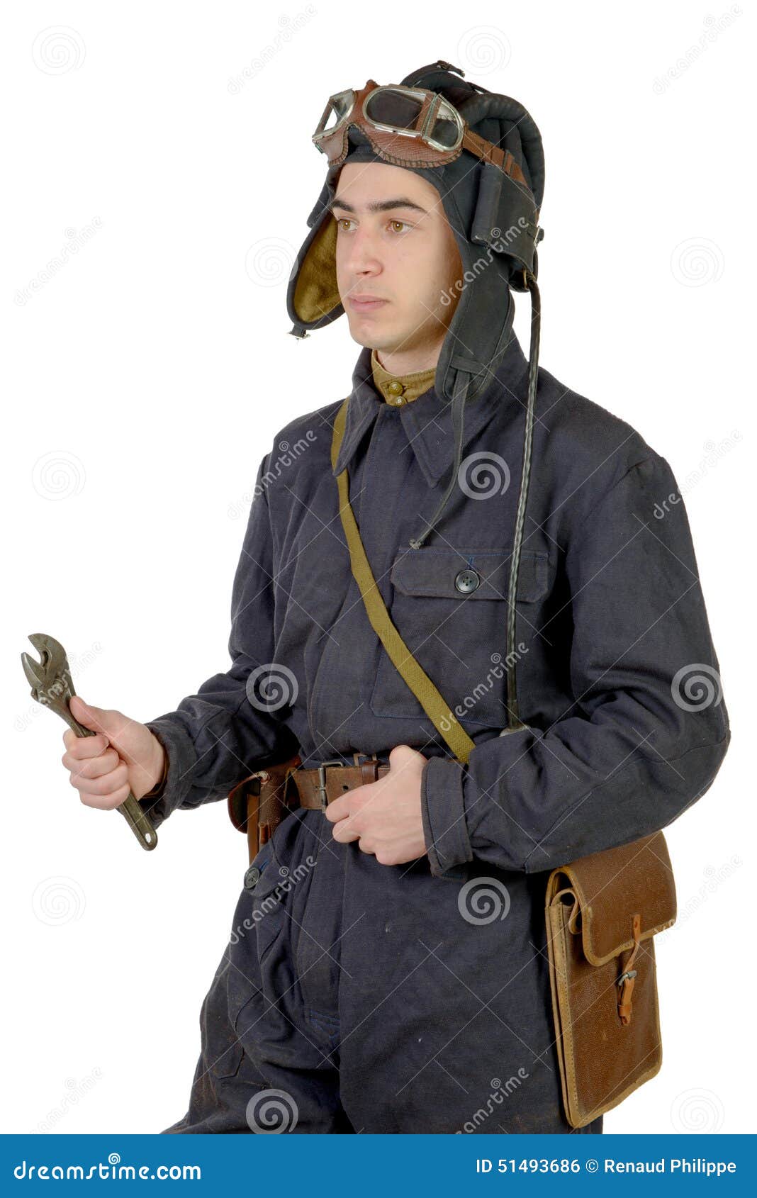 Soviet Tank Driver with Wrench Stock Photo - Image of russian, ukraine ...