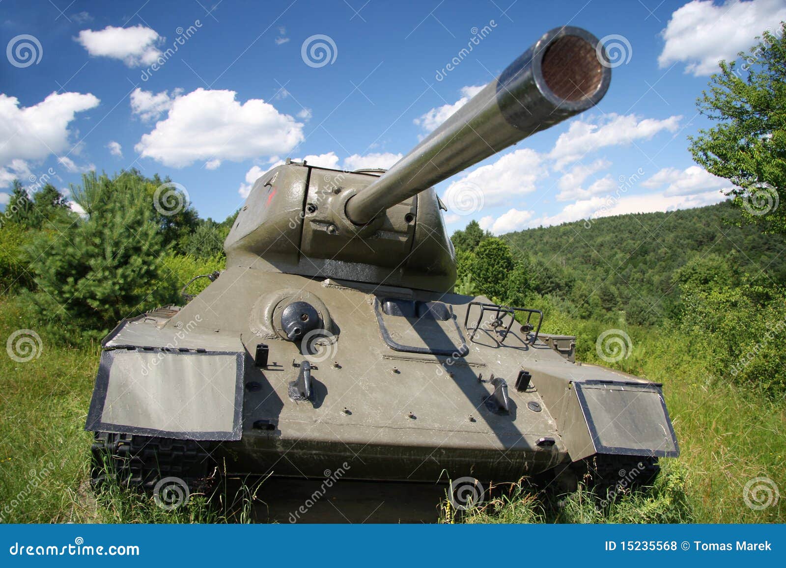 Soviet Tank Model T34. Second World War. Stock Photo - Image of heavy ...
