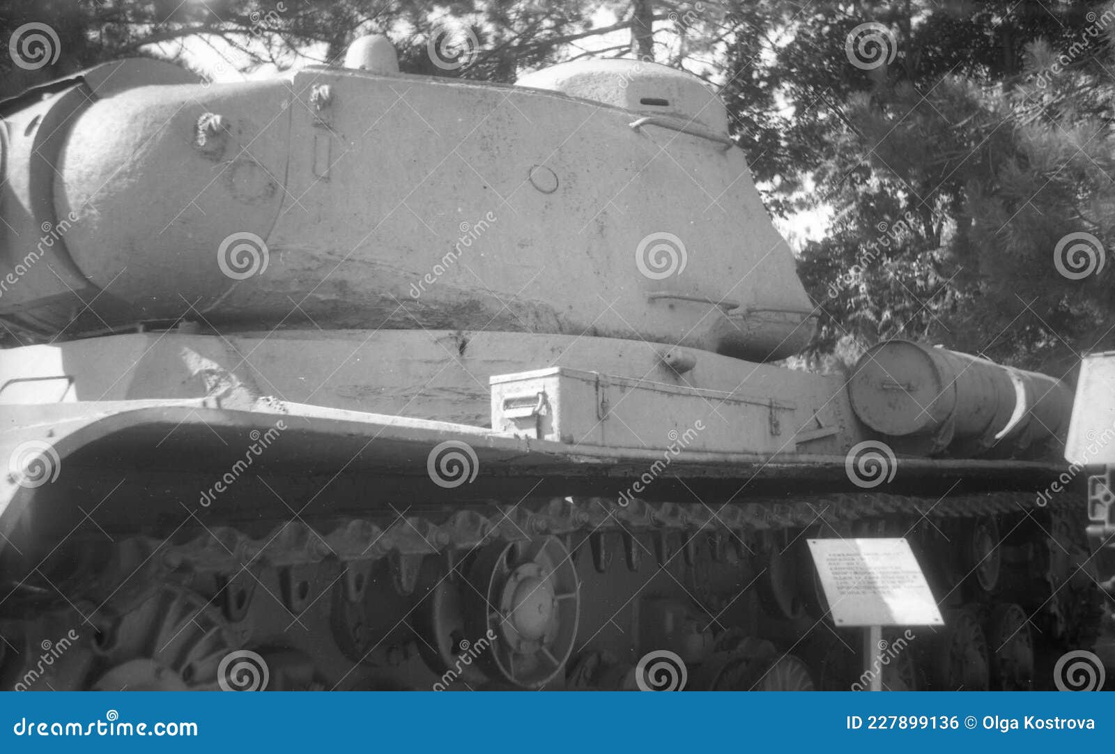 Soviet Tank in Open-air Museum. Monument To Soviet Technology of the ...