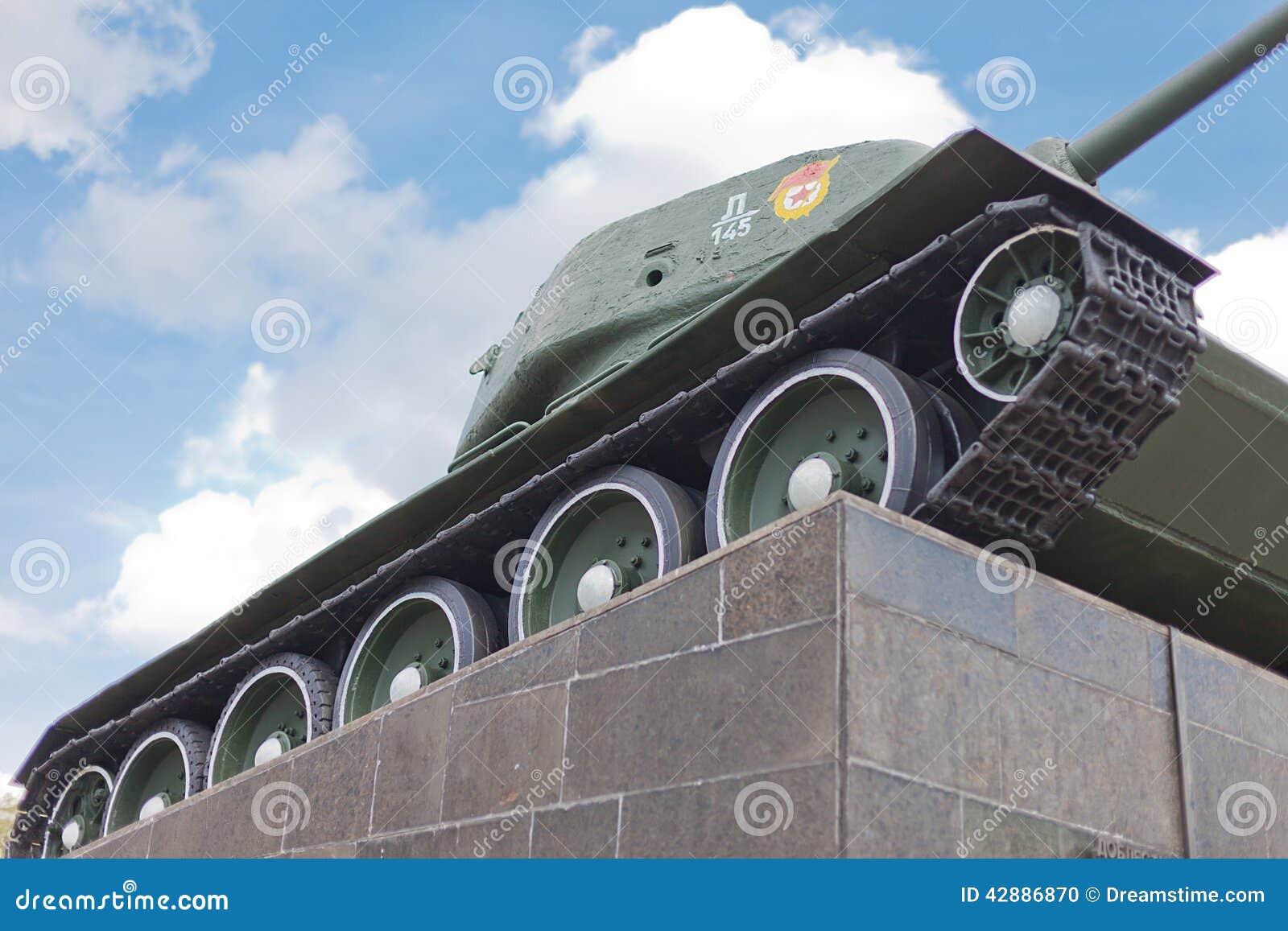 Soviet tank T-34 in Minsk editorial image. Image of battle - 42886870