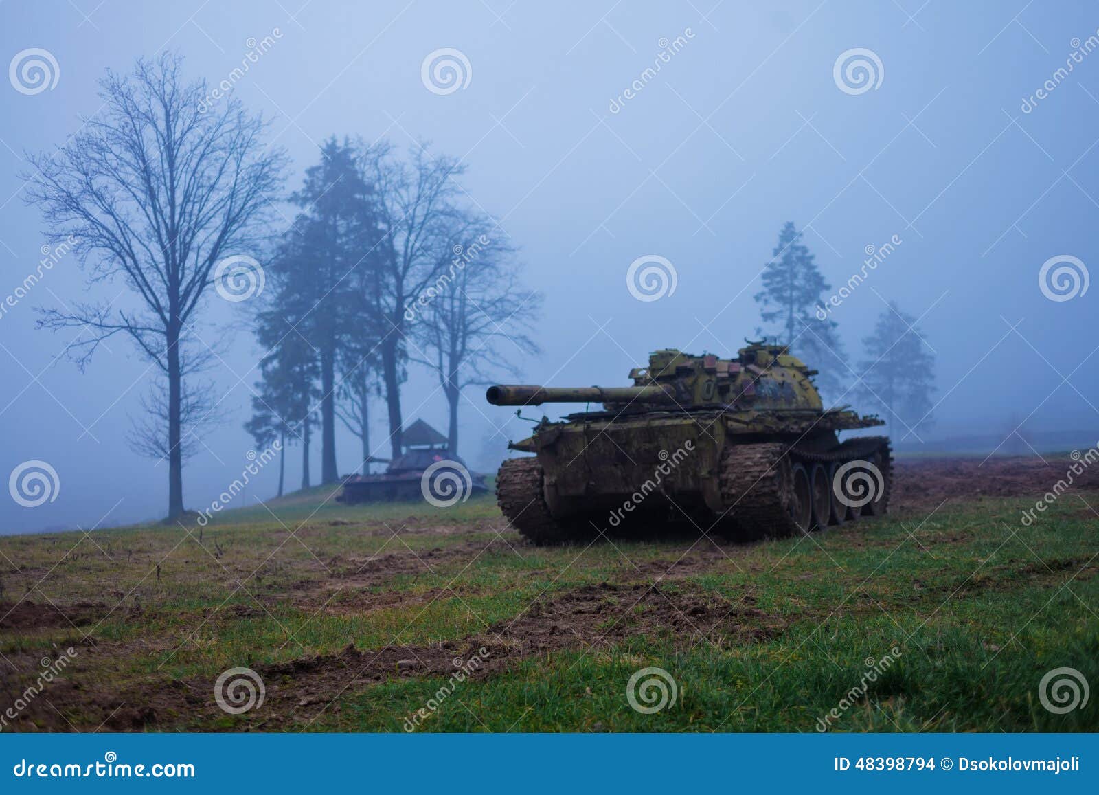 Soviet Tank T-34 Of The World War II, Kezmarok, Yellow Filter Editorial ...