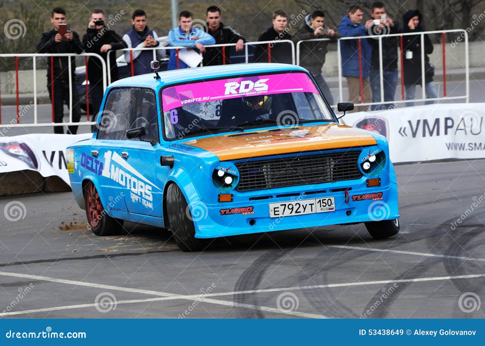 Soviet tuning car VAZ 2101 editorial stock image. Image of spectators ...