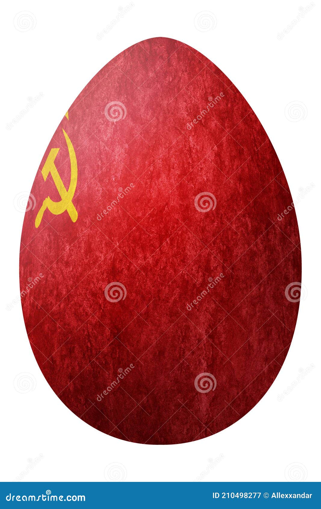 Soviet Union Easter Egg, National Flag Egg Stock Illustration ...