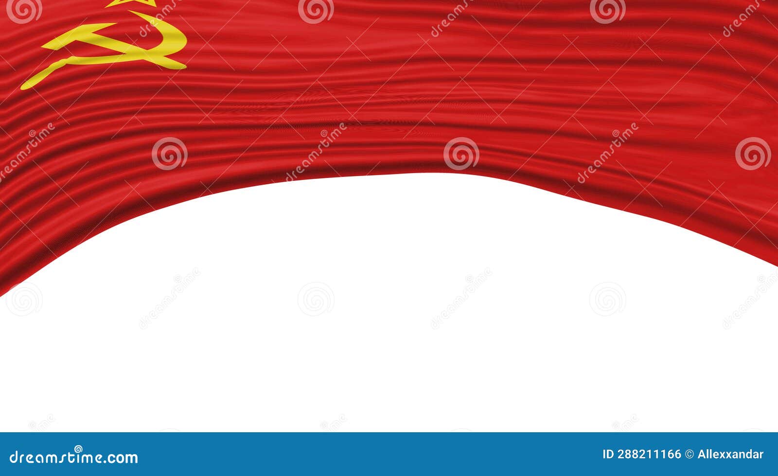 Soviet Union Flag Wave, National Flag Stock Illustration - Illustration ...