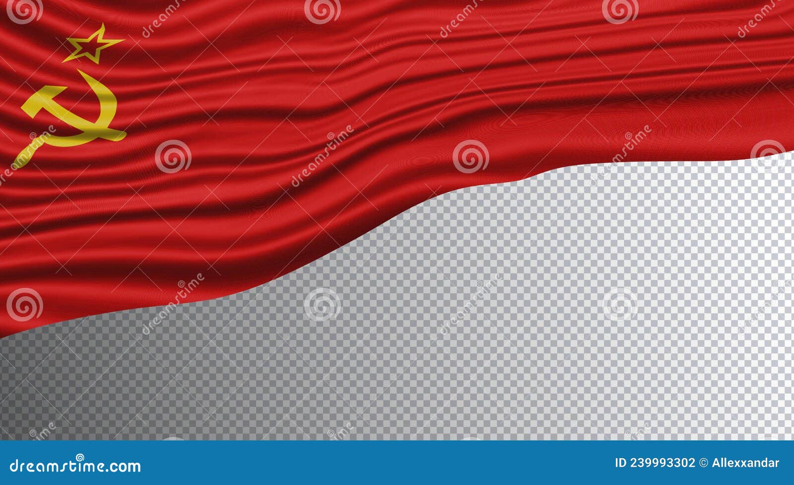 Soviet Union Wavy Flag Clipping Path Stock Illustration - Illustration ...