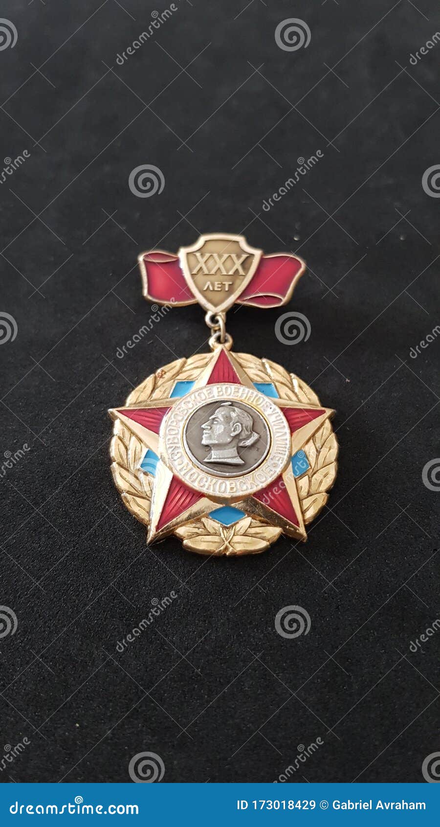 Soviet Ussr Medal Rare Badge Veteran Stock Image - Image of veteran ...