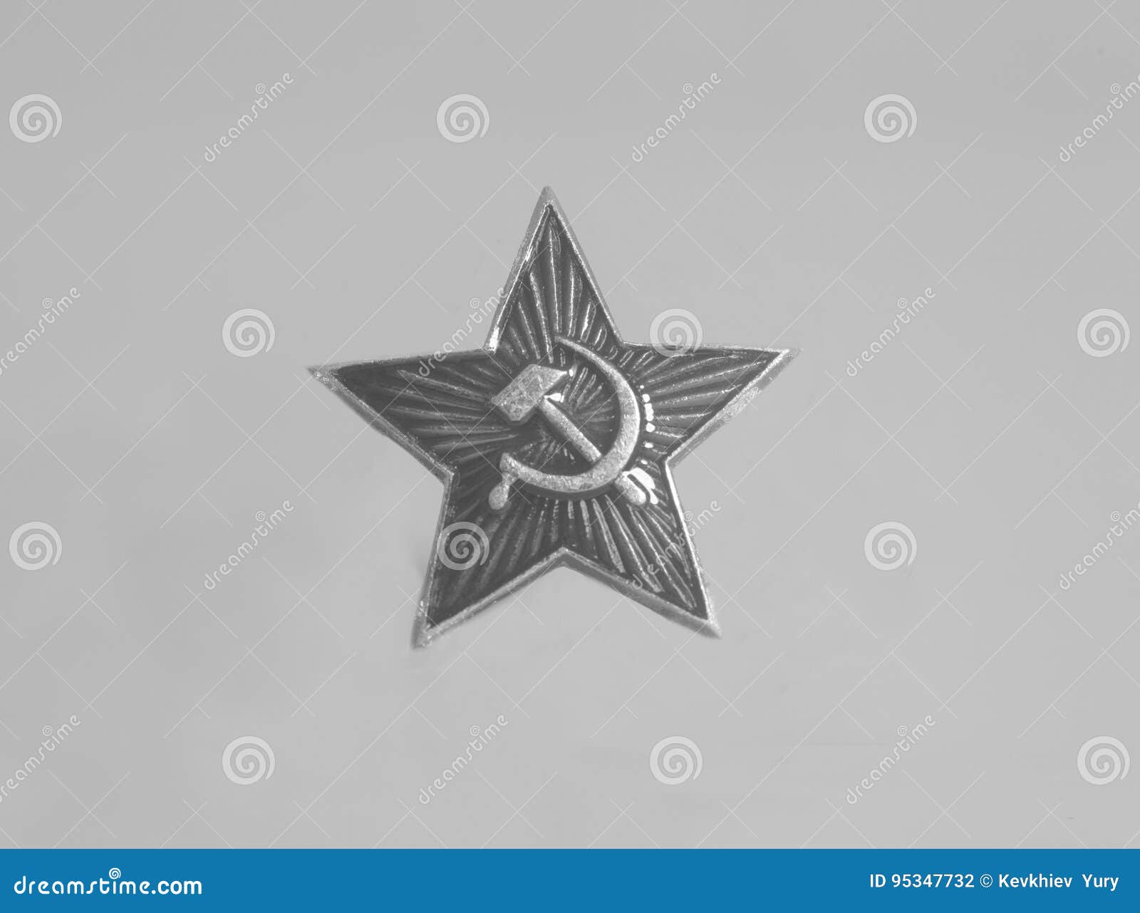 Soviet ussr star on gray stock photo. Image of badge - 95347732