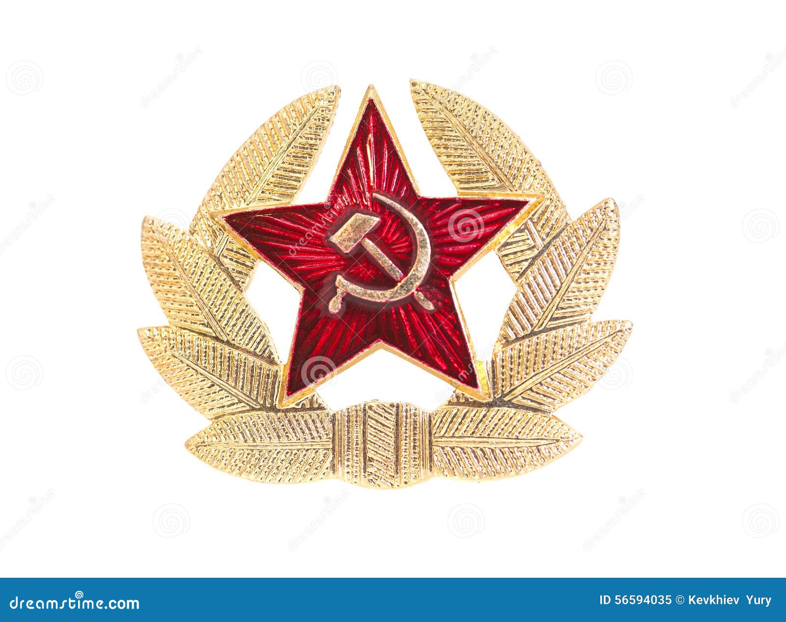 Soviet (ussr) Star and Laurel Wreath Stock Image - Image of embroidery ...
