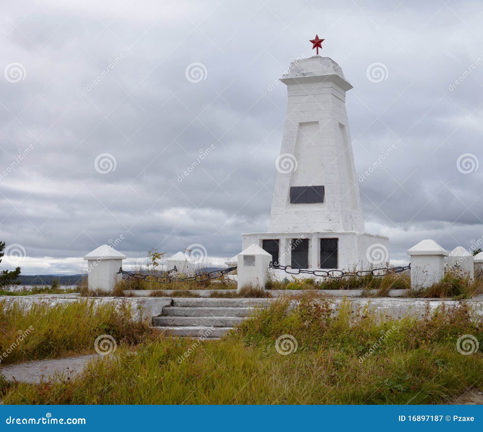 Soviet Vintage Monument with Red Star Stock Image - Image of iron ...