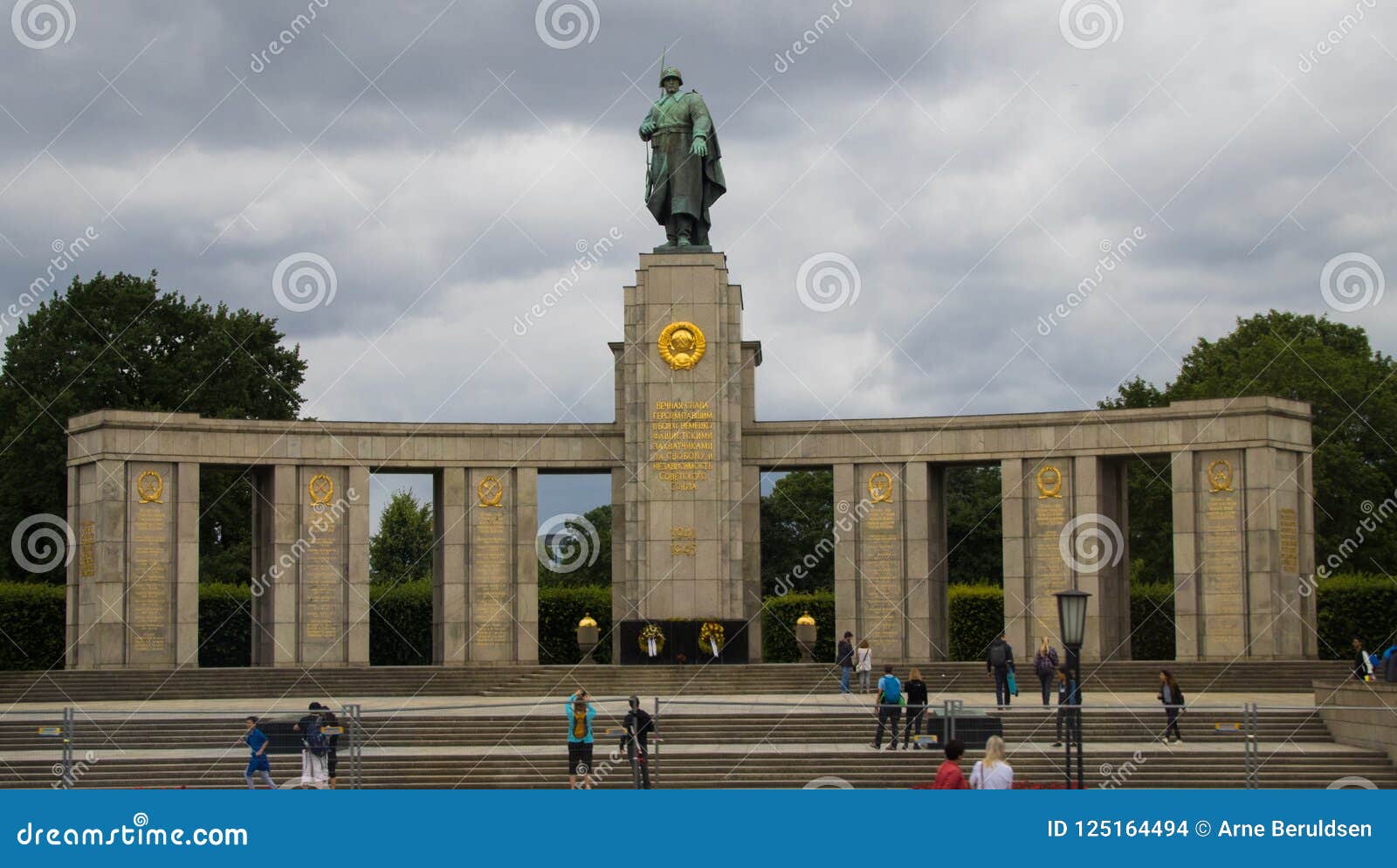 Soviet World War II Memorial in Berlin Editorial Stock Image - Image of ...