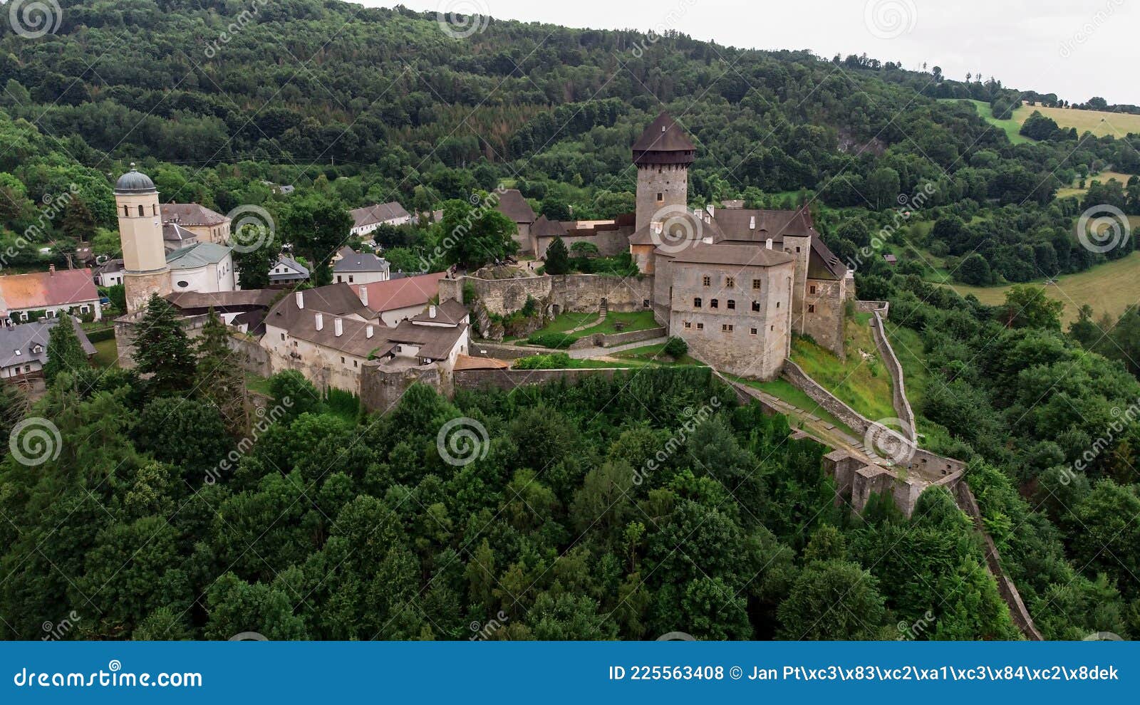 Sovinec Castle stock photo. Image of destination, countryside - 225563408