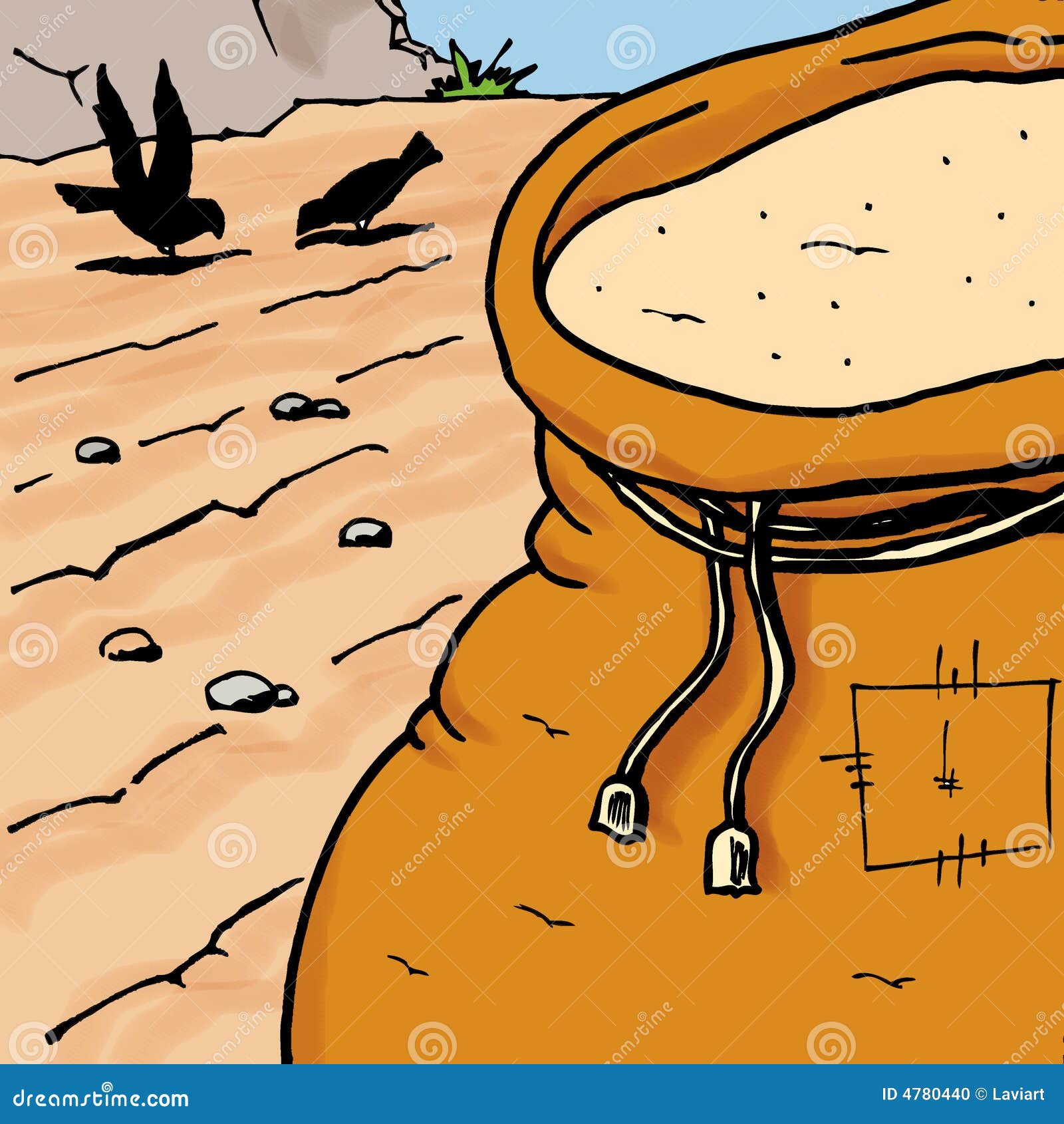 Sower stock vector. Illustration of macro, occupation - 4780440