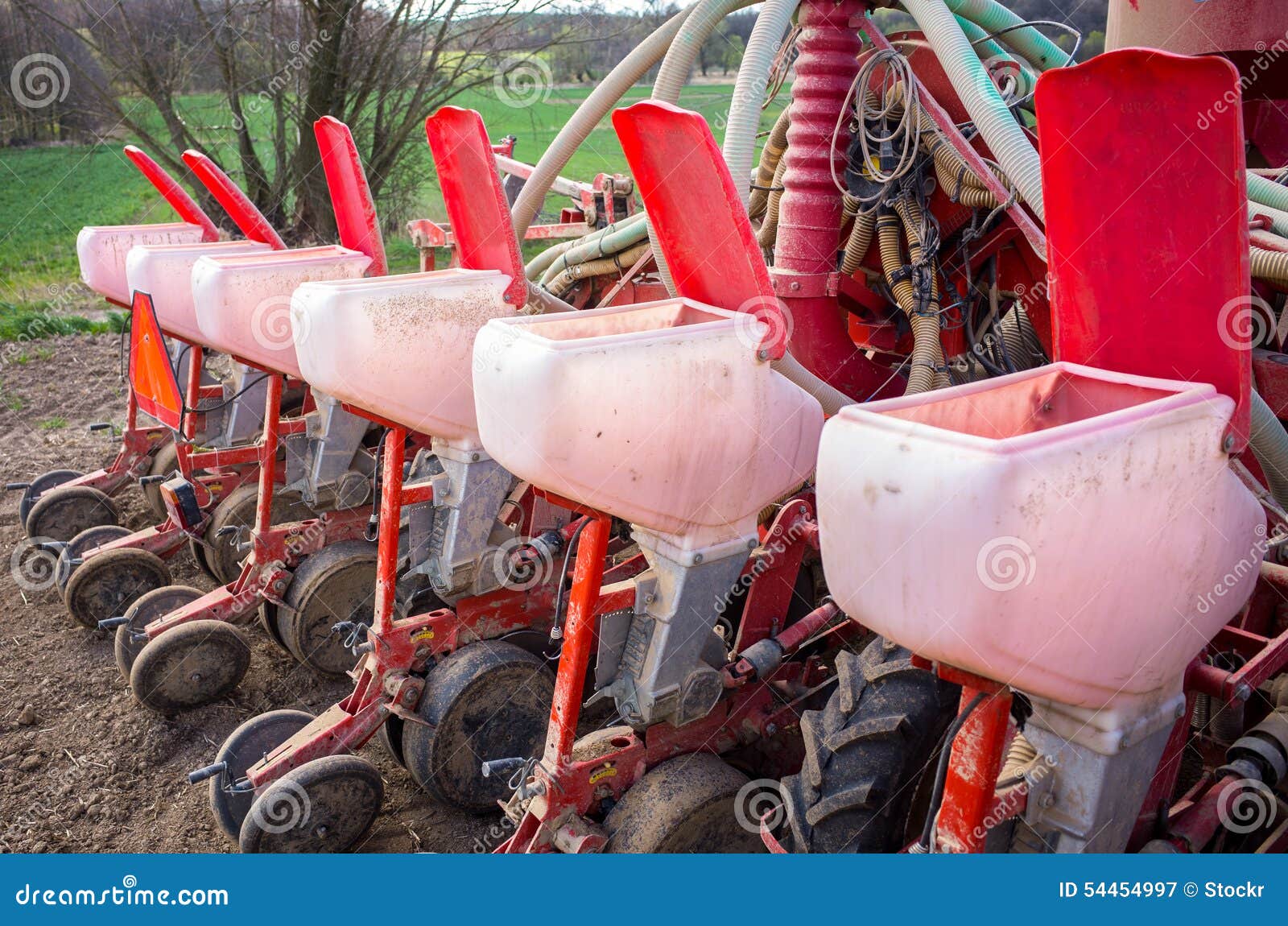 Sowing equipment stock image. Image of earth, machine - 54454997