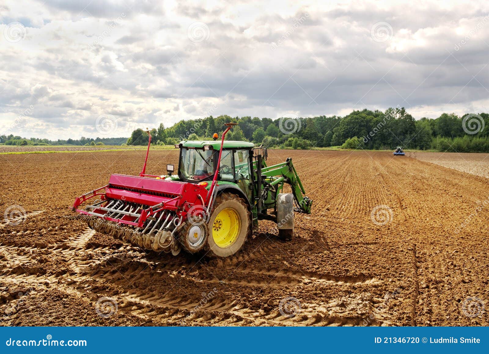 Sowing on the field. stock photo. Image of autumn, industry - 21346720
