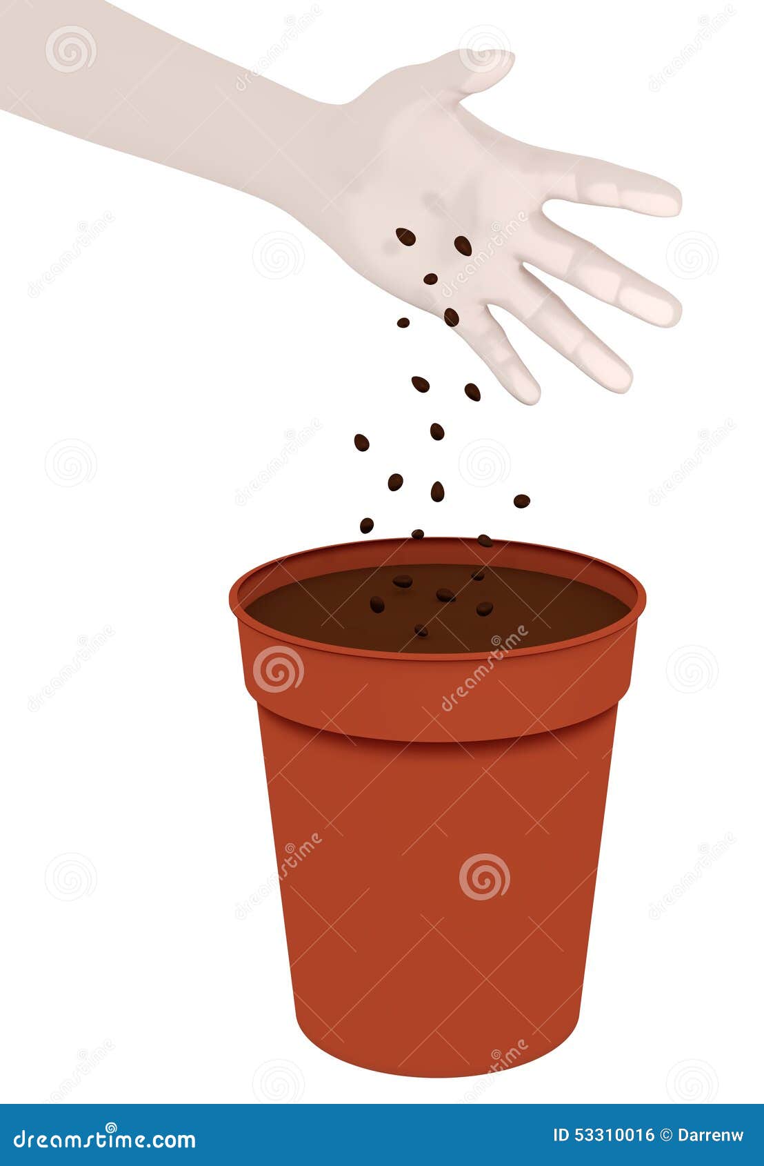 Sowing Seeds stock illustration. Illustration of graphic - 53310016