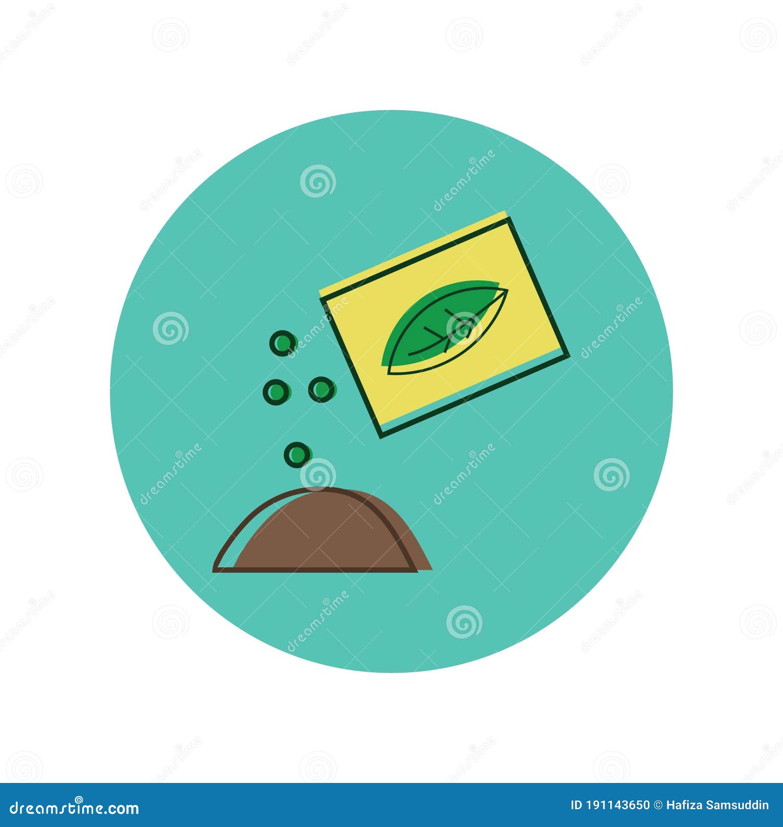 Sowing Seeds in Soil. Vector Illustration Decorative Design Stock ...