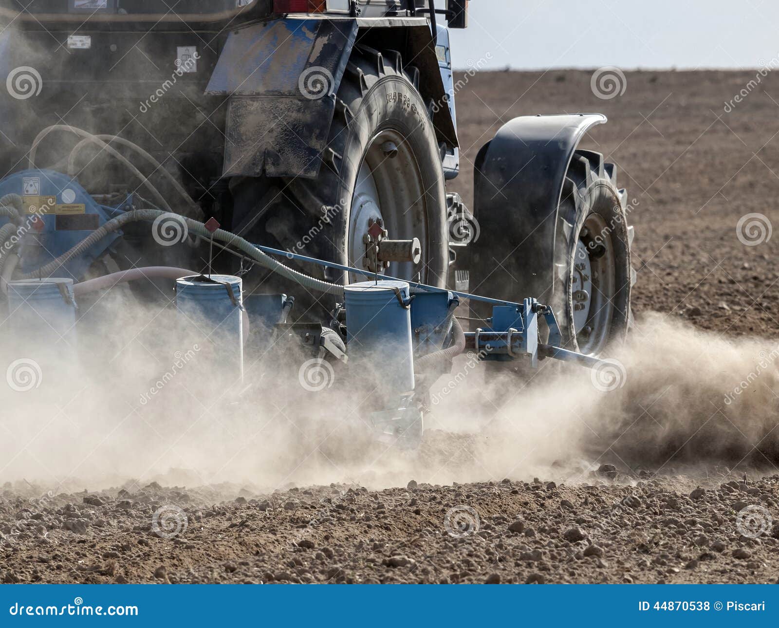 Sowing stock photo. Image of food, agriculture, tractor - 44870538