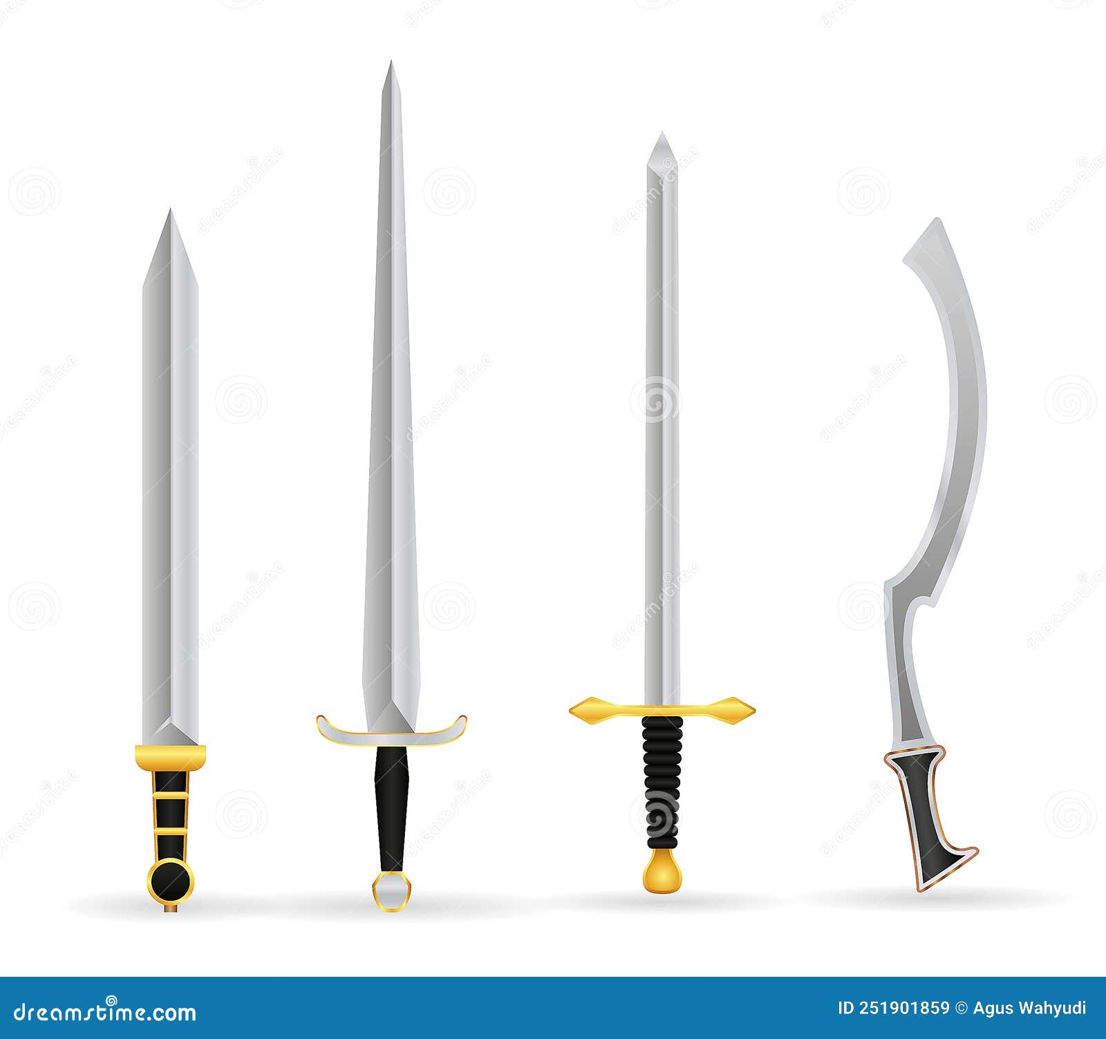 Realistic Sword, Ancient Sword Royalty-Free Cartoon | CartoonDealer.com ...