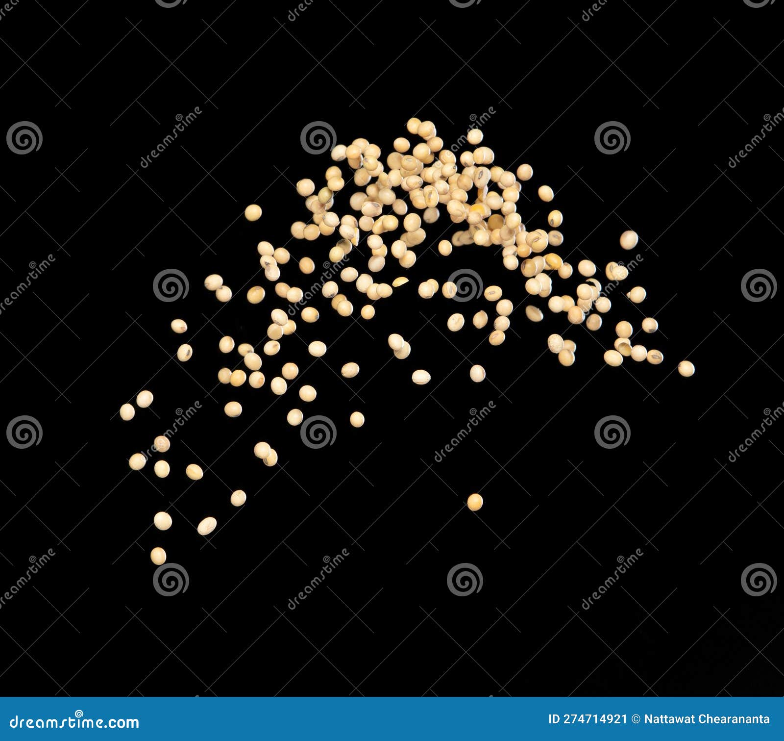 Soy Bean Flying Explosion, Yellow Grain Beans Explode Abstract Cloud ...