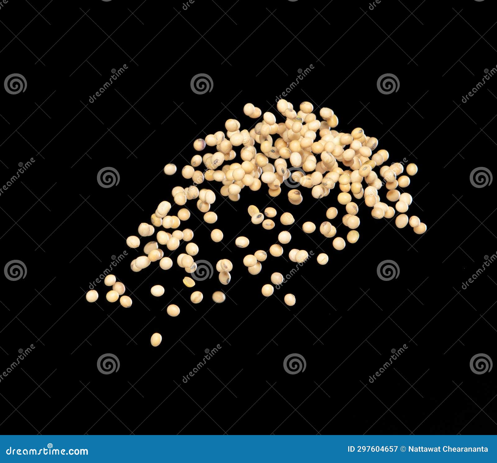 Soy Bean Flying Explosion, Yellow Grain Beans Explode Abstract Cloud ...