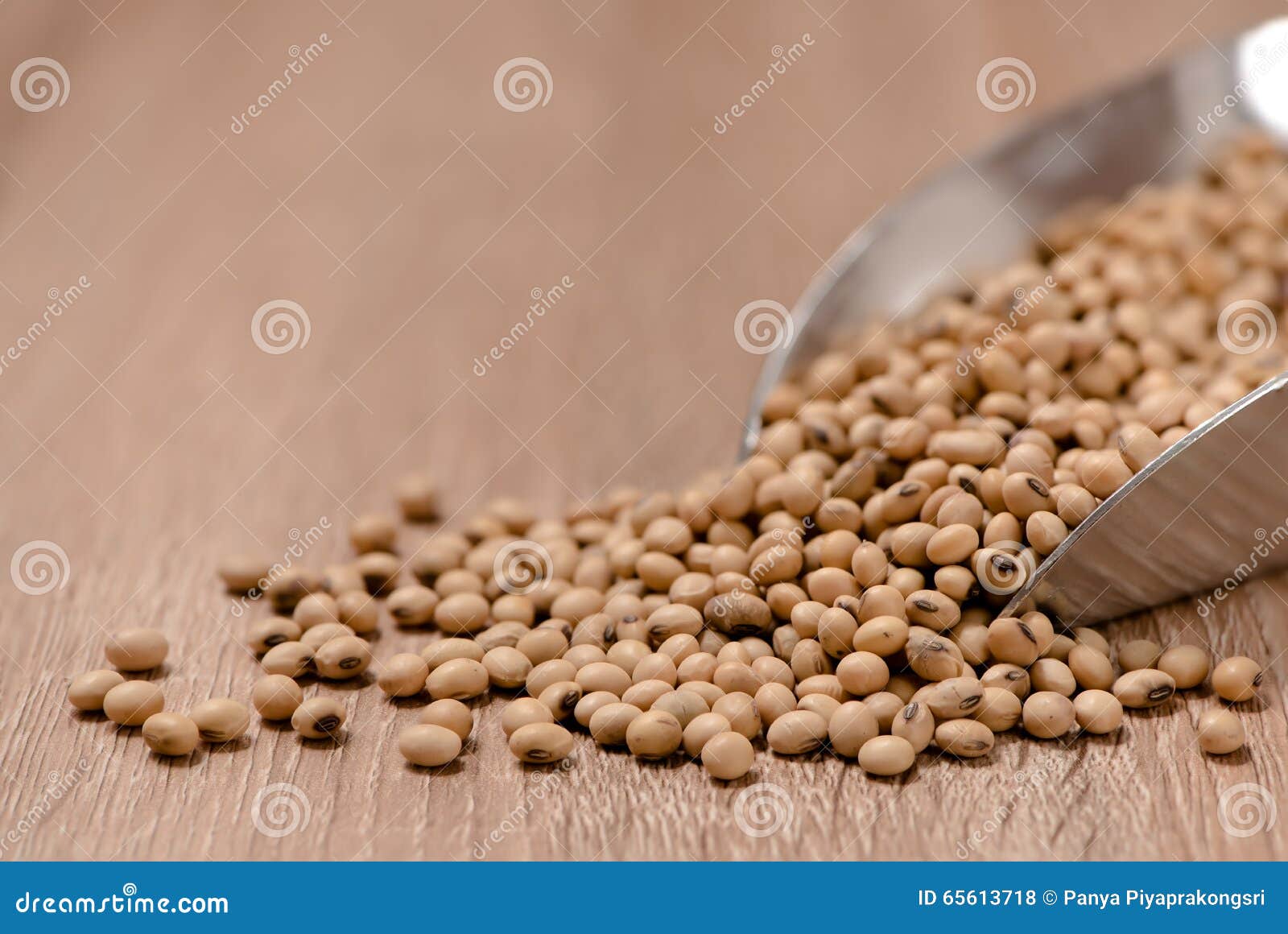 Soy Bean on Wooden Background Stock Photo - Image of background ...