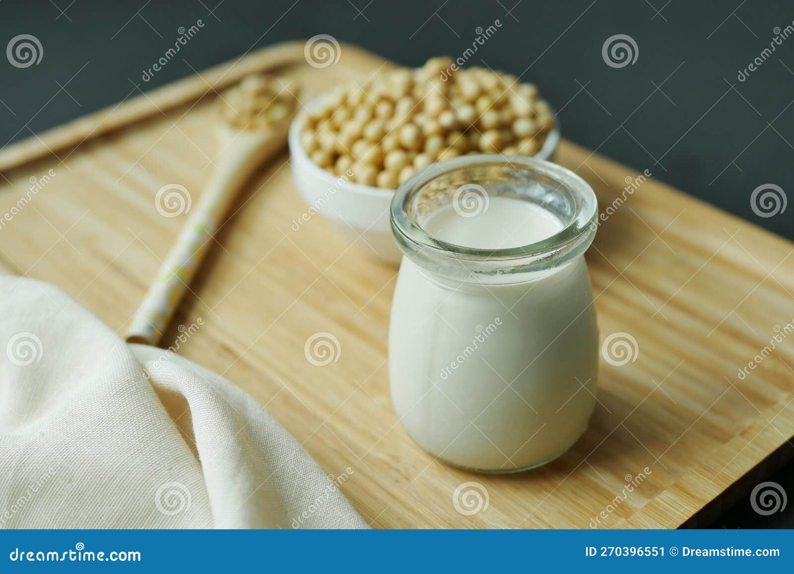 Soy Milk Pouring in a Glass Jar Stock Image - Image of nature ...