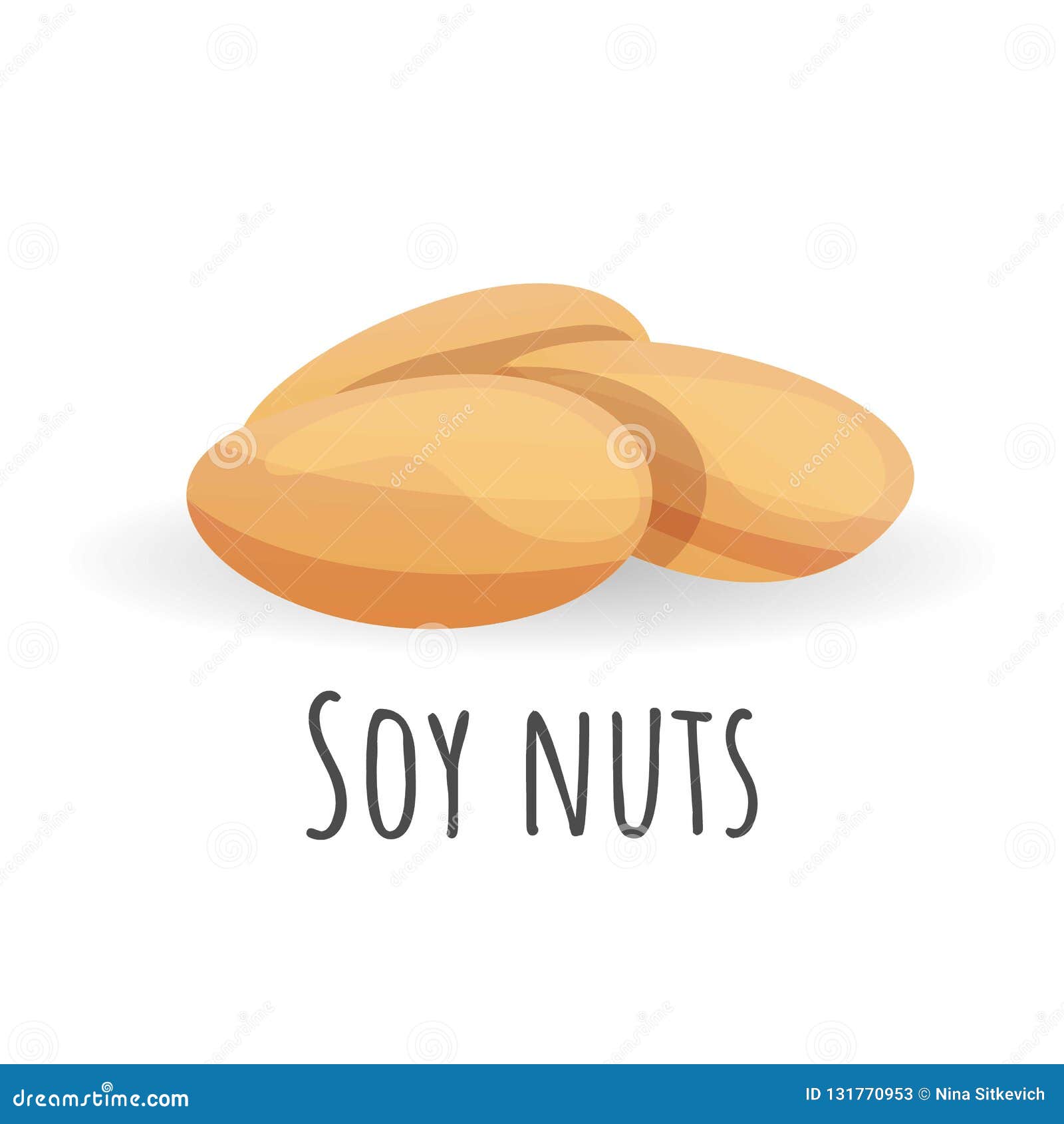 Soy Nuts Icon, Cartoon Style Stock Vector - Illustration of drink ...