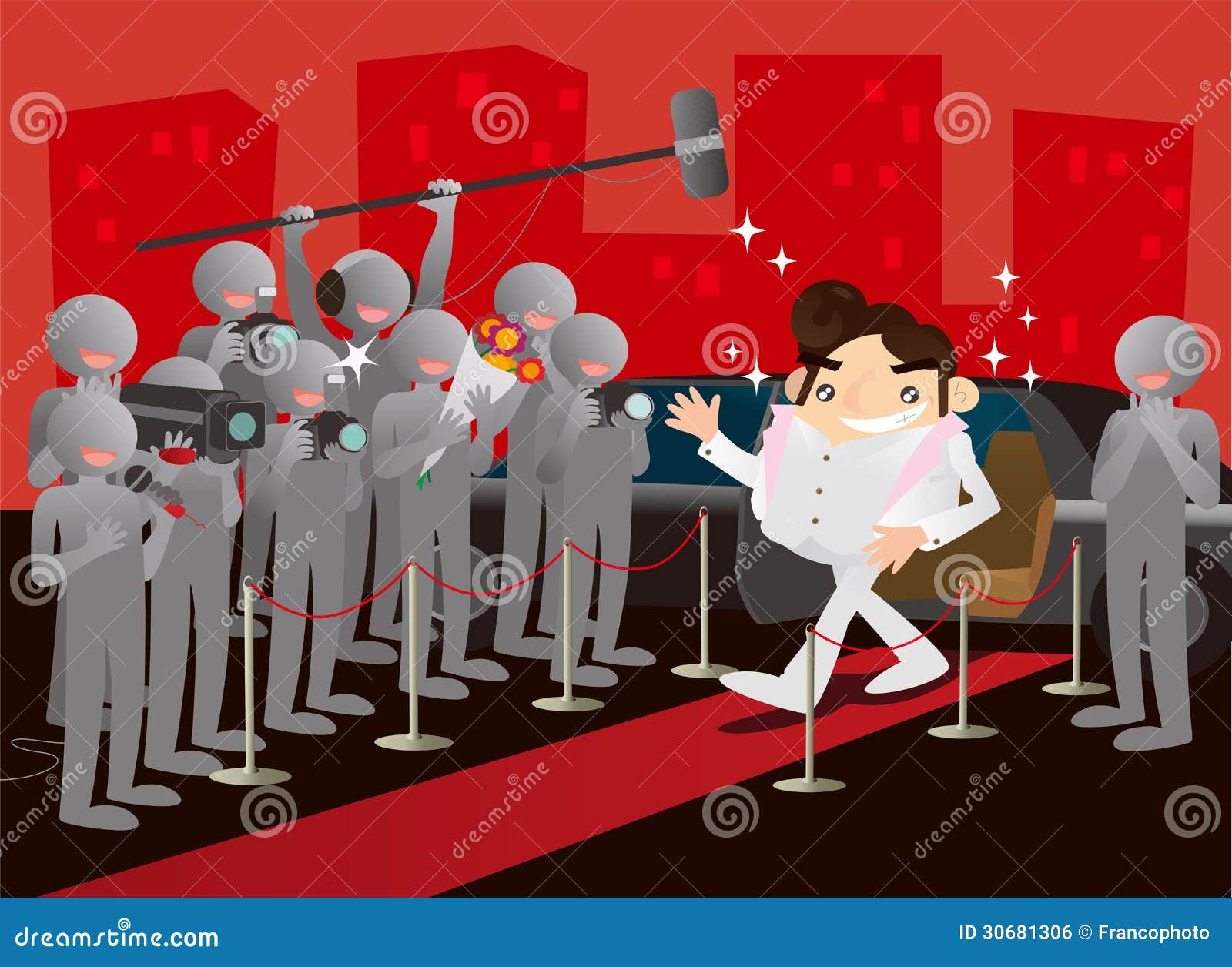 ¡Soy popular! ilustración del vector. Ilustración de reportero - 30681306