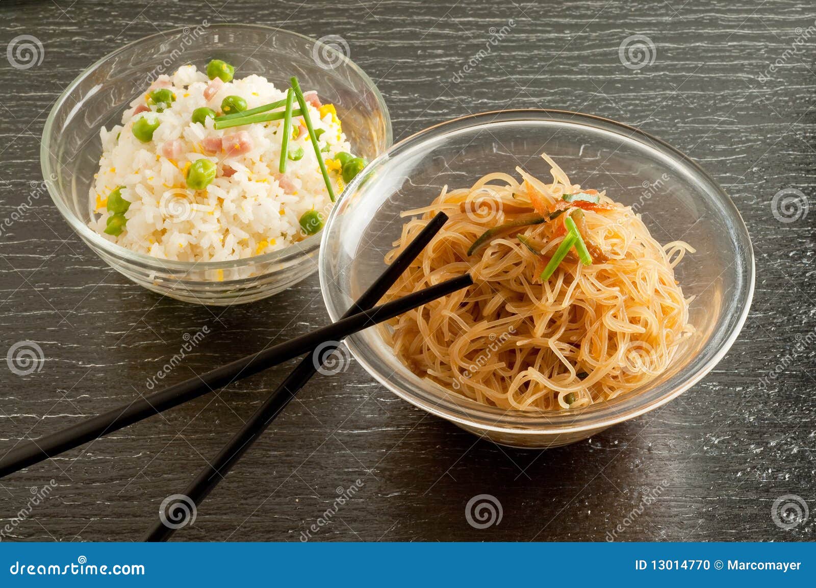 Soy Spaghetti and Cantonese Rice Stock Photo - Image of japanese, food ...