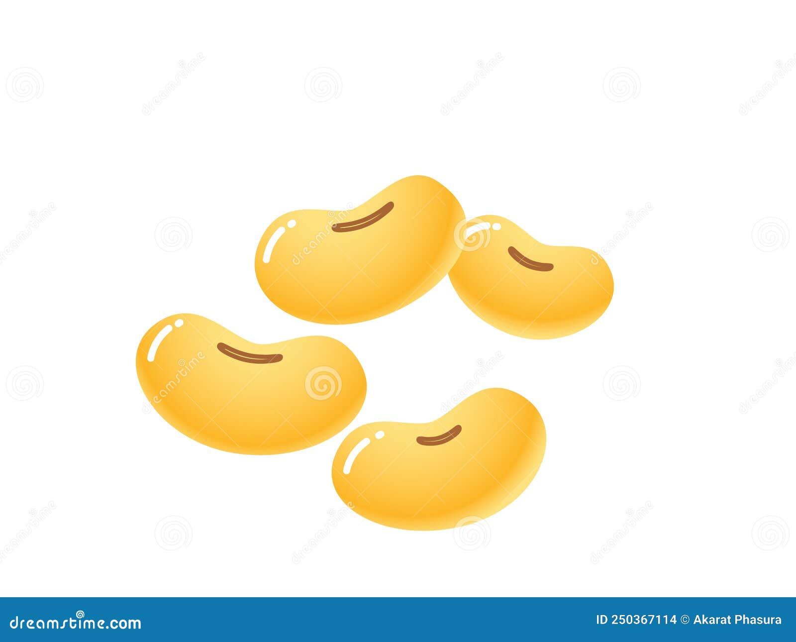 Soybean, Beans 3D Vector Design Stock Vector - Illustration of hand ...