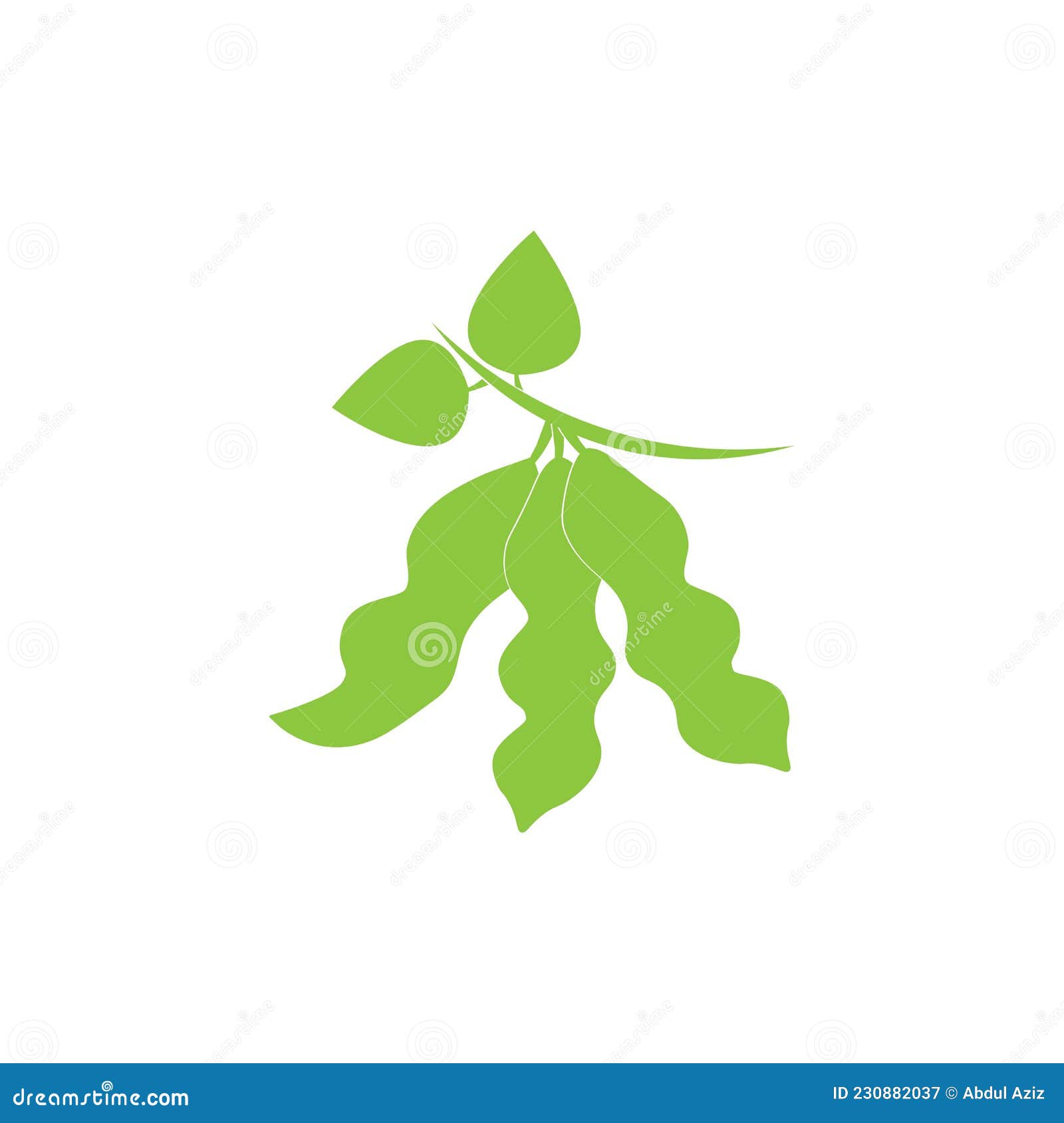 Soybean icon logo vector stock vector. Illustration of bean - 230882037