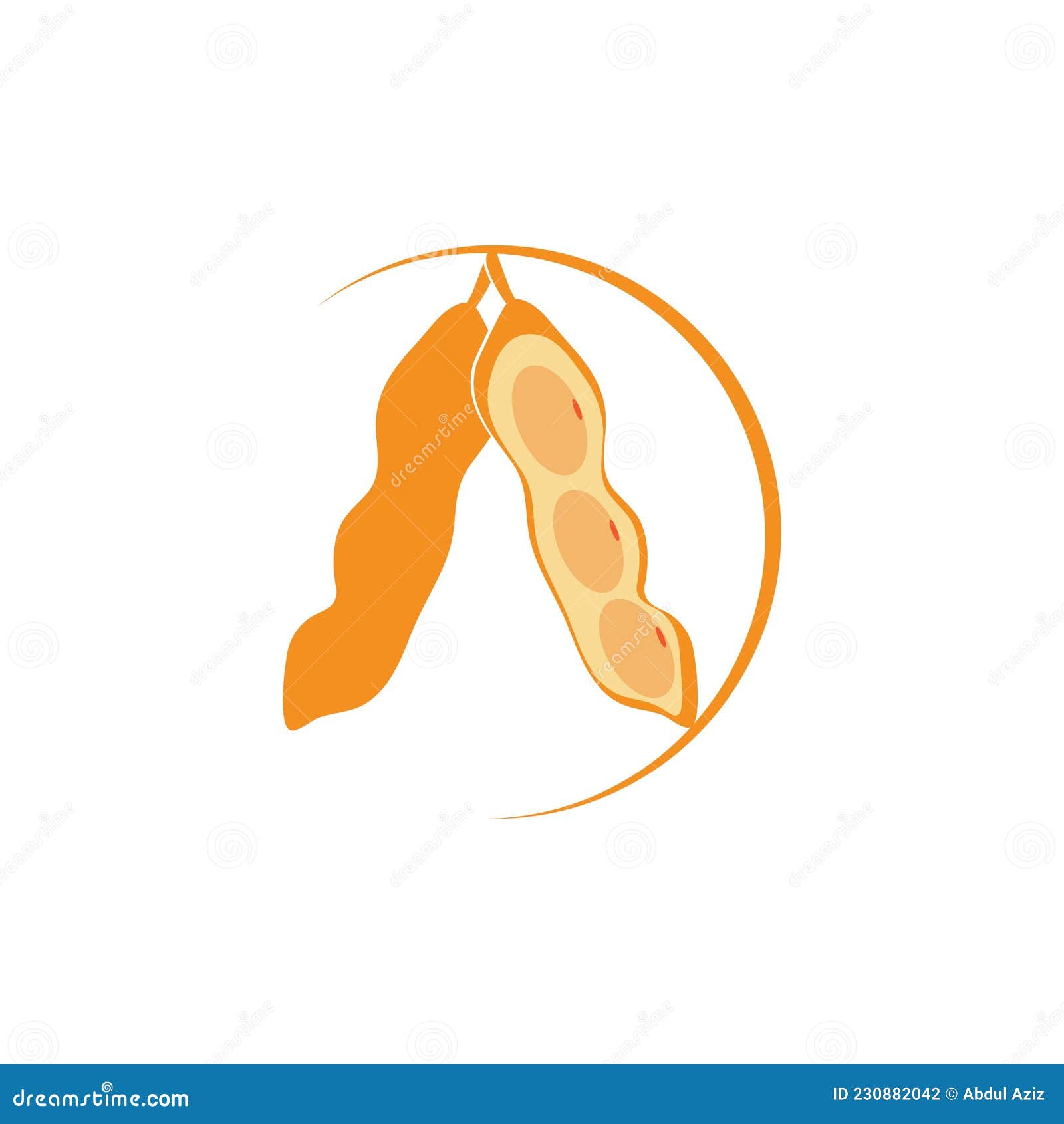 Soybean icon logo vector stock vector. Illustration of bean - 230882042