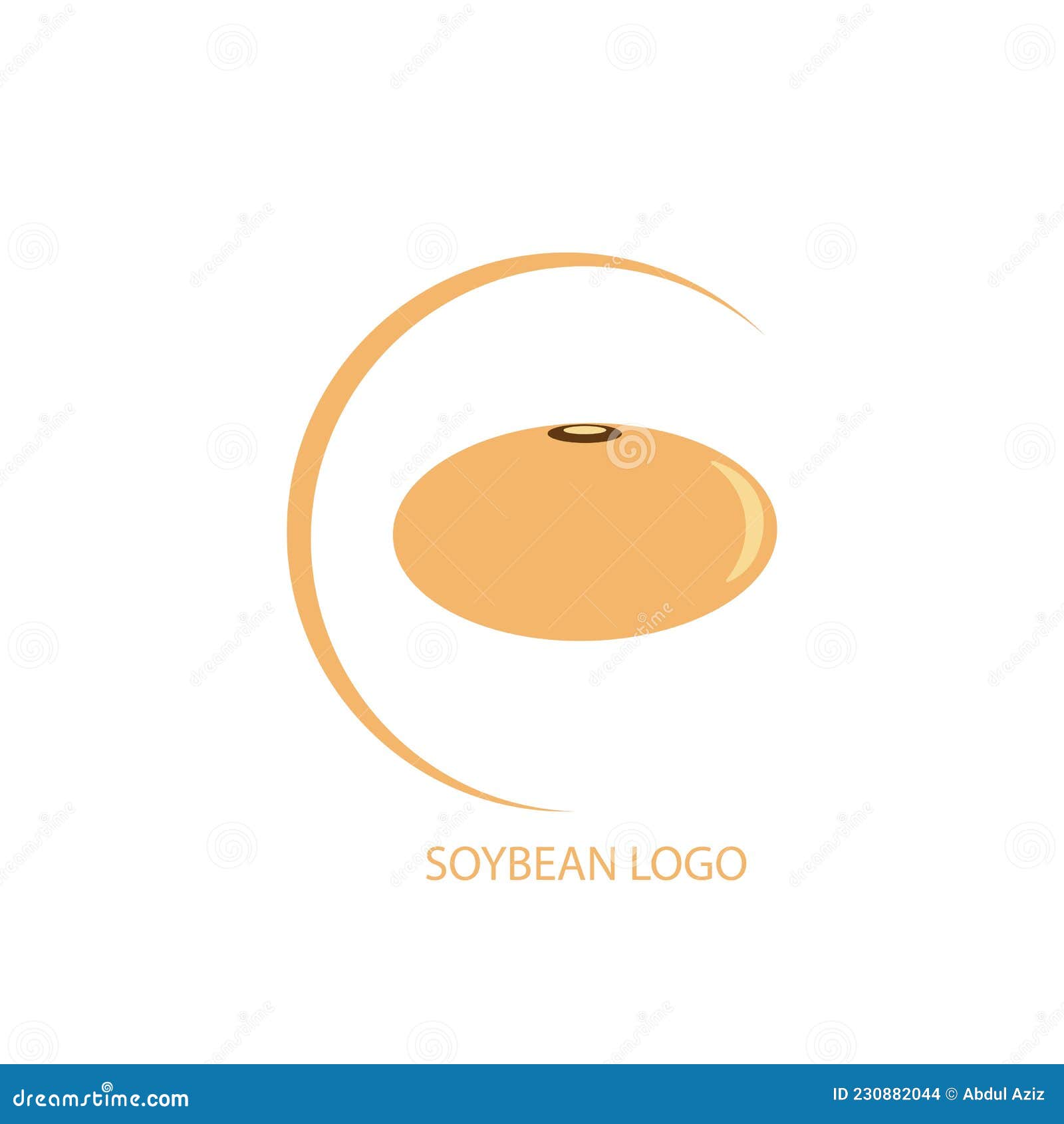 Soybean icon logo vector stock vector. Illustration of logo - 230882044