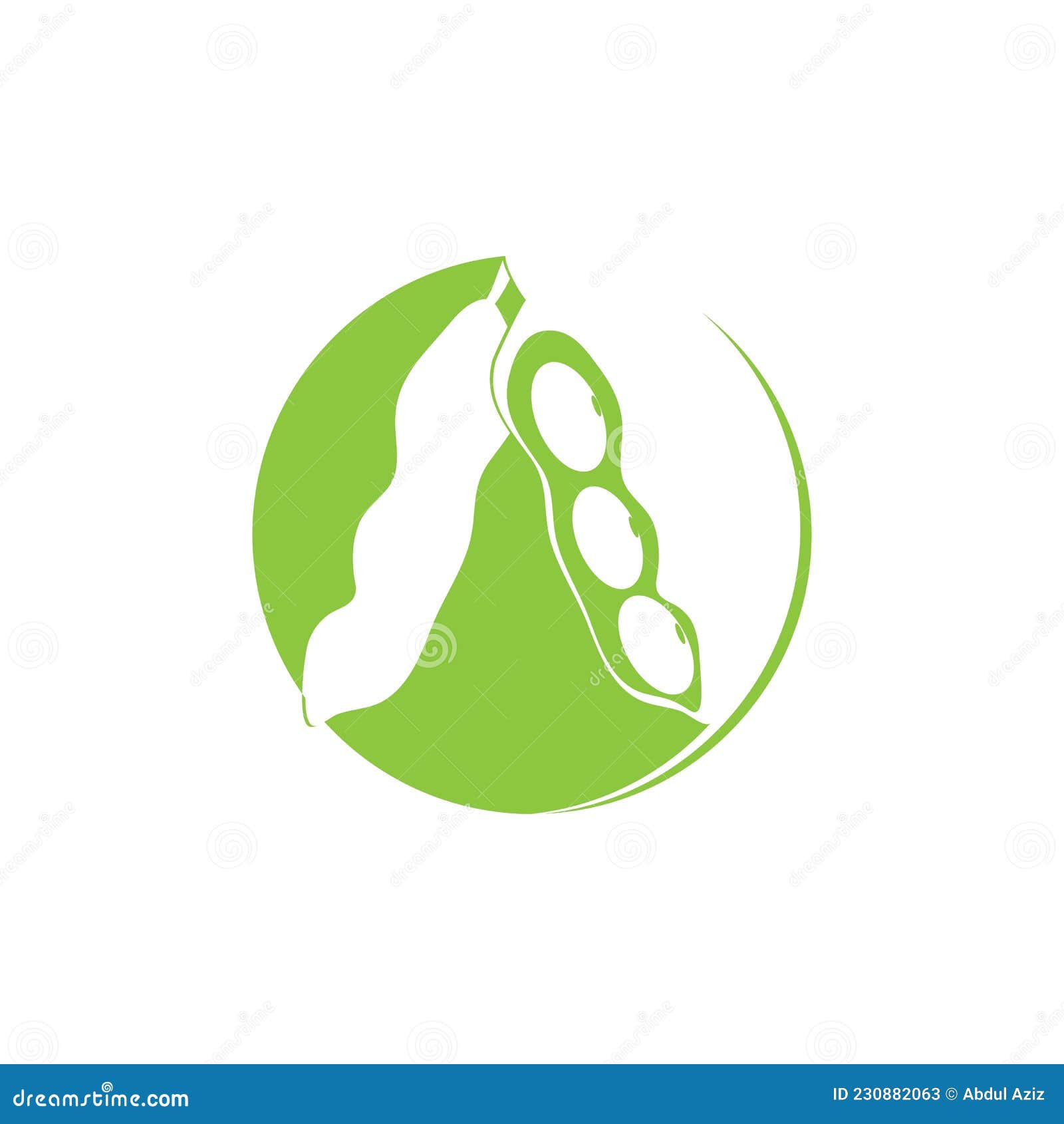 Soybean icon logo vector stock vector. Illustration of bean - 230882063