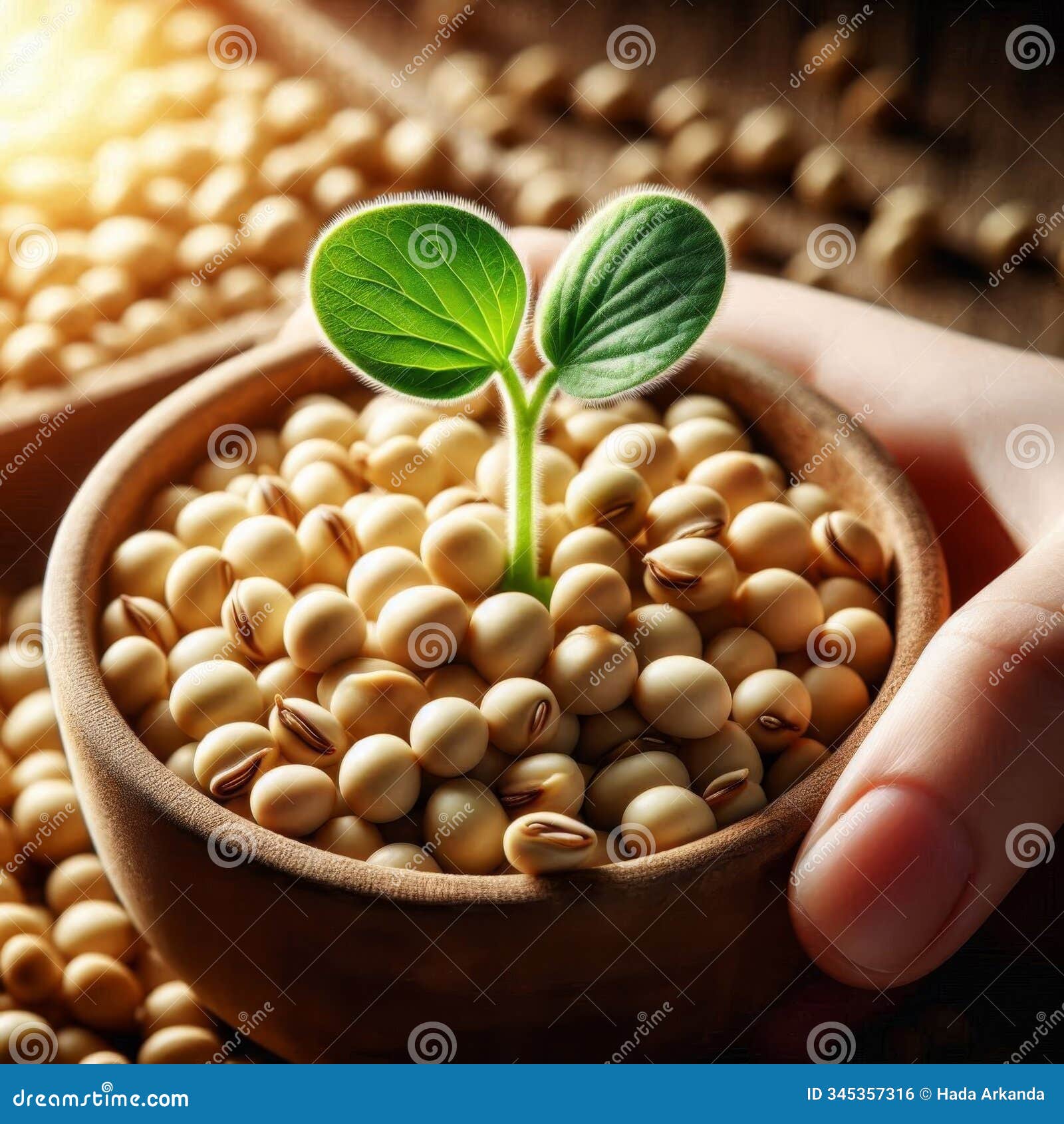 New Life Emerging A Single Sprout With Yellow Tipped Leaves Thrives In ...