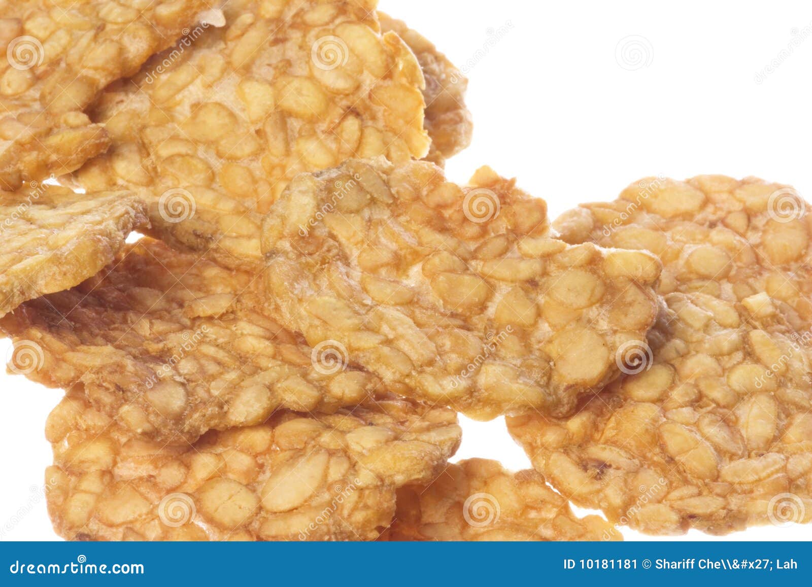Soybean Tempeh Cracker Isolated Stock Image - Image of indonesia, food ...