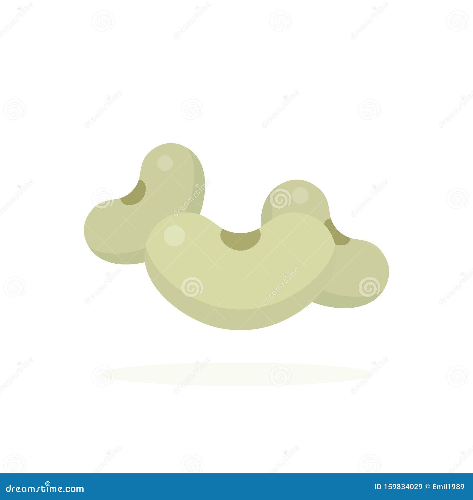 Soybeans Icon with Shadow Flat Style Stock Illustration - Illustration ...
