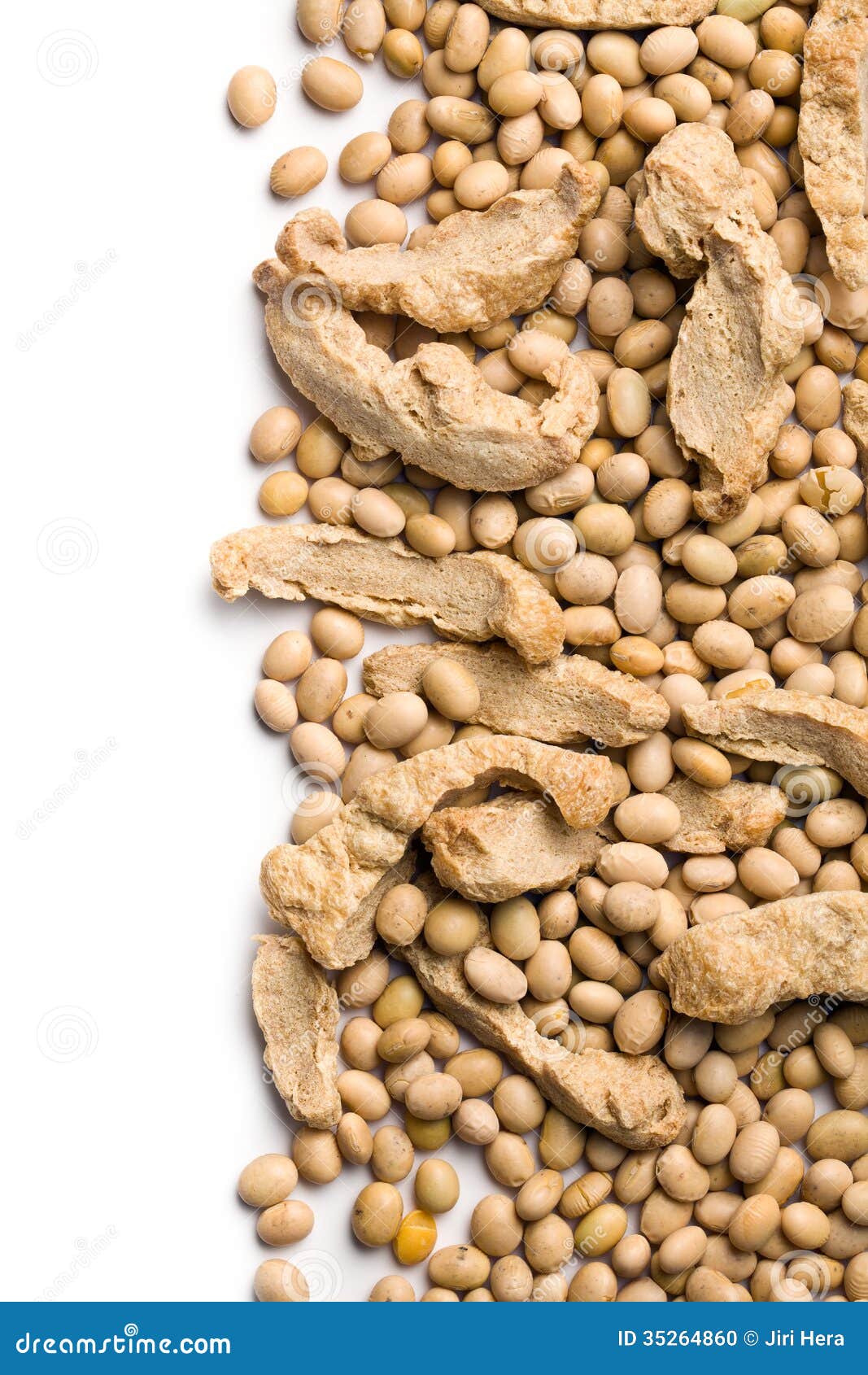 Soybeans and soy meat stock photo. Image of diet, view - 35264860