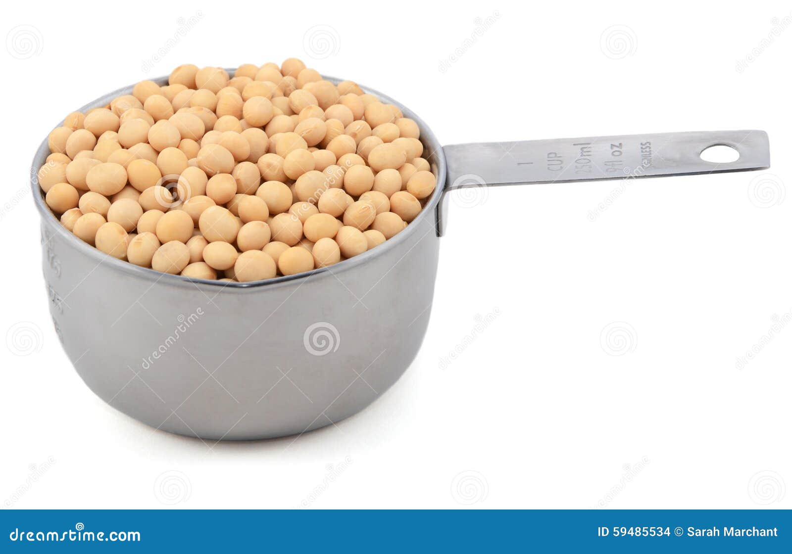 Soybeans, or Soya Beans, in a Measuring Cup Stock Photo - Image of ...
