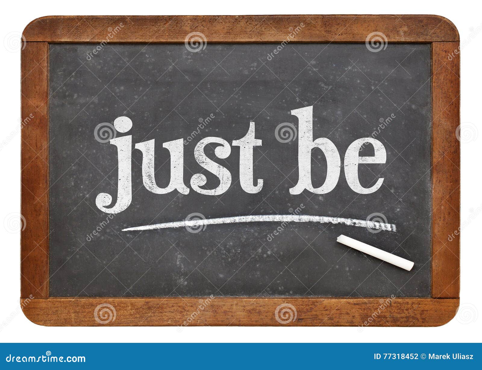 Soyez Juste Signe De Tableau Noir Photo stock - Image du concept ...