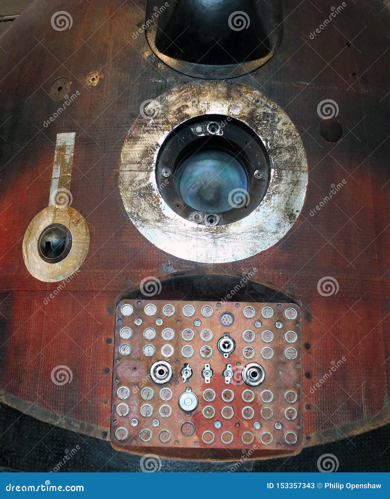 Soyuz Space Capsule Window And Electrical Connecting Panel With Reentry ...