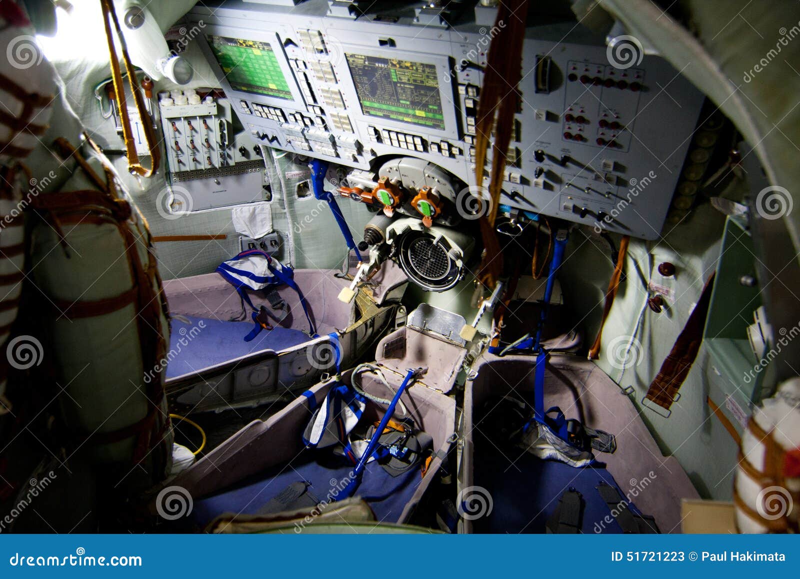 Soyuz space module Inside editorial stock photo. Image of rocket - 51721223