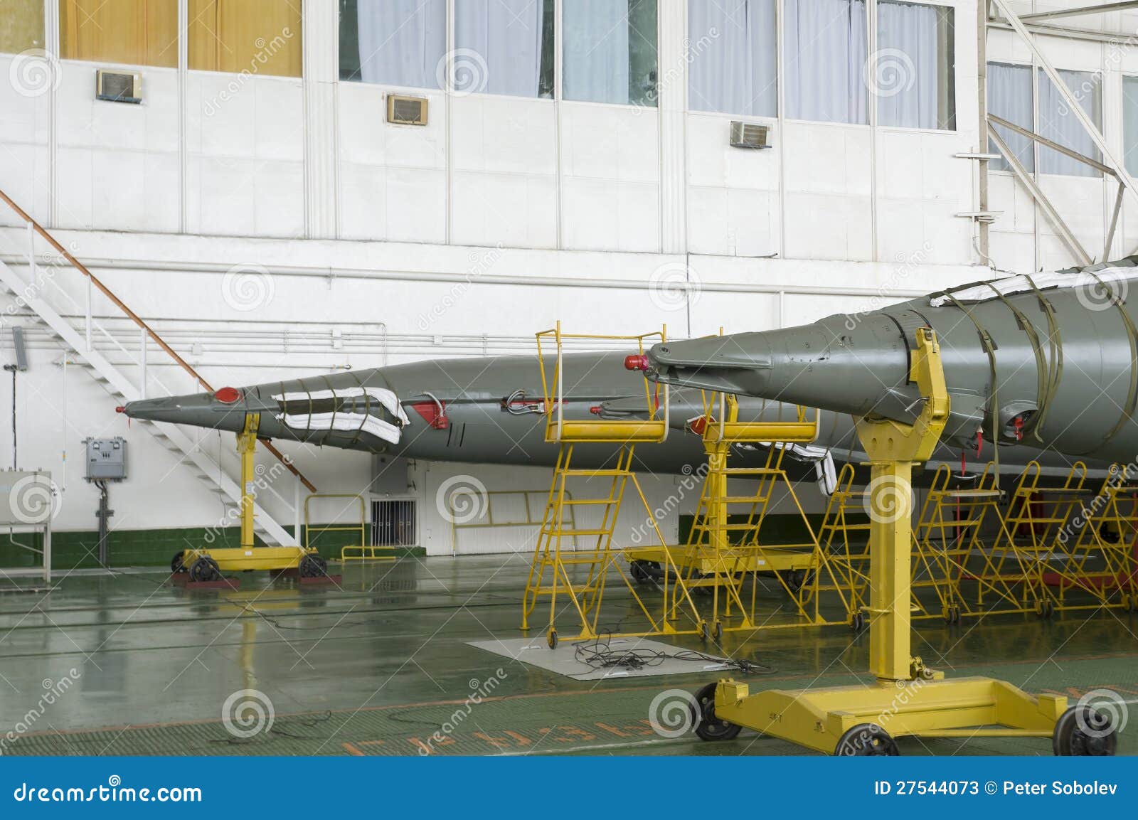 Soyuz Space Rocket Assembly Building. Stock Image - Image of technology ...